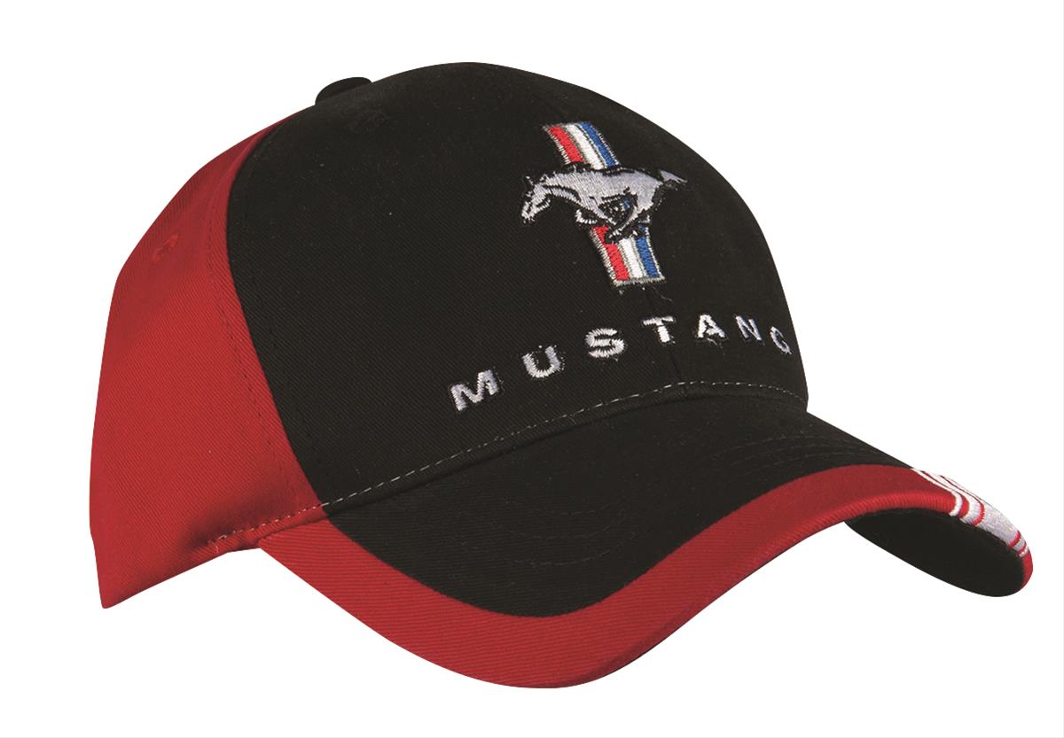 Summit Gifts 75124 Mustang Embroidered Tri-Bar Logo Cap | Summit Racing