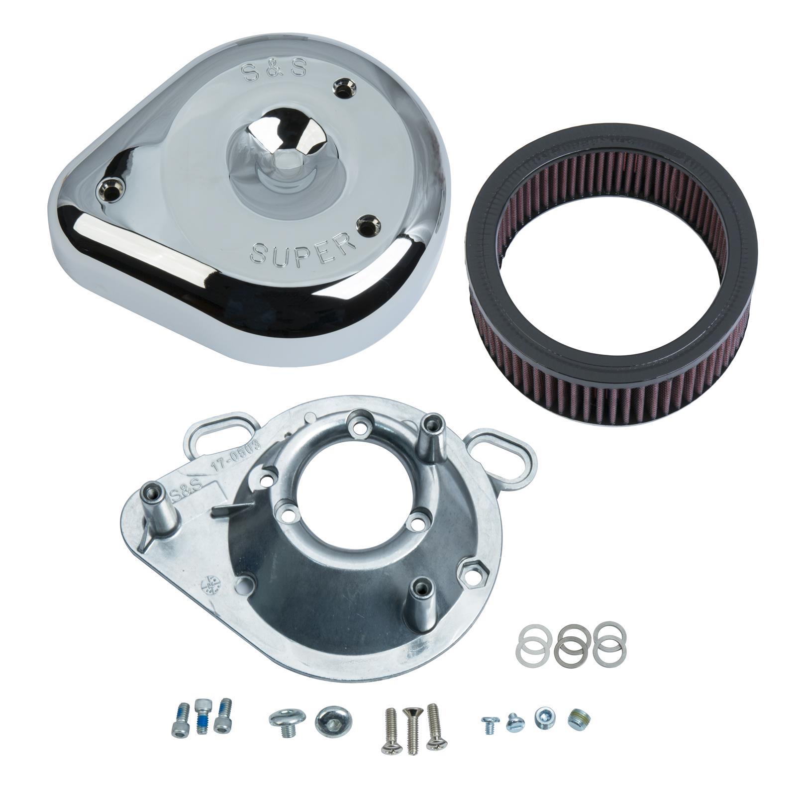 S&S Cycle 106-4669 S&S Cycle Teardrop Air Cleaner Kits | Summit Racing