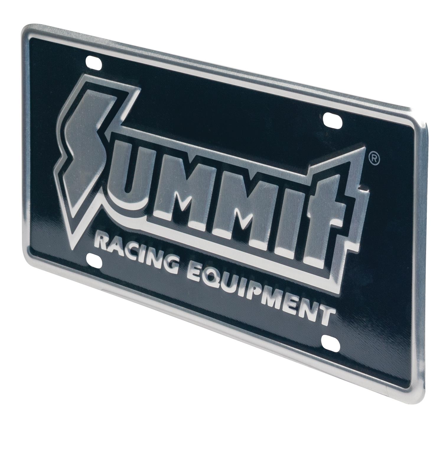 Summit Racing SUM-102-07 Summit Racing™ Black Aluminum License Plates ...