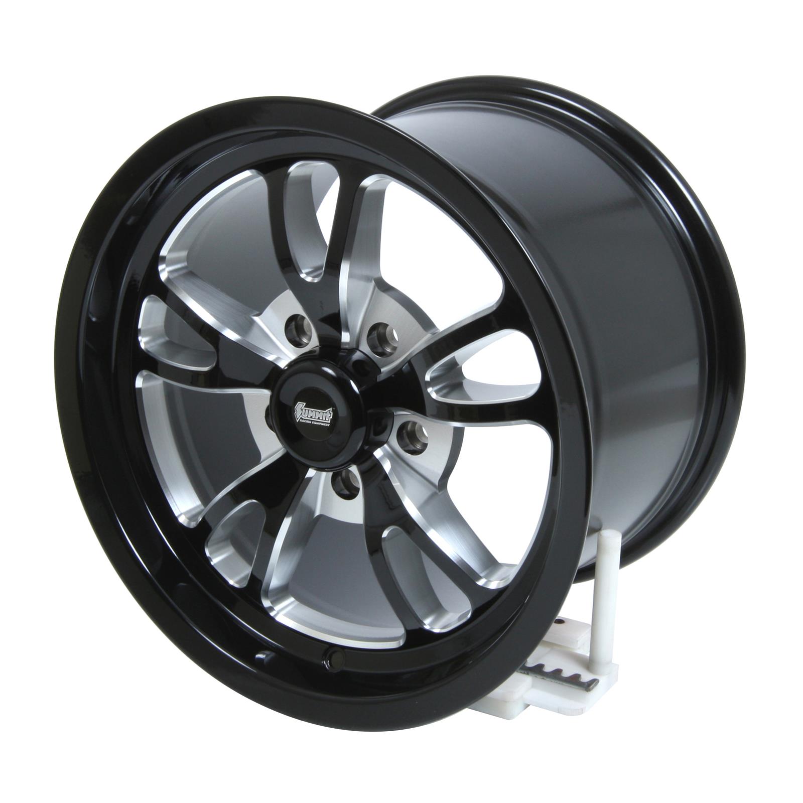 Summit Racing SUM-149B-516551 Summit Racing™ Venom Black Milled Wheels ...