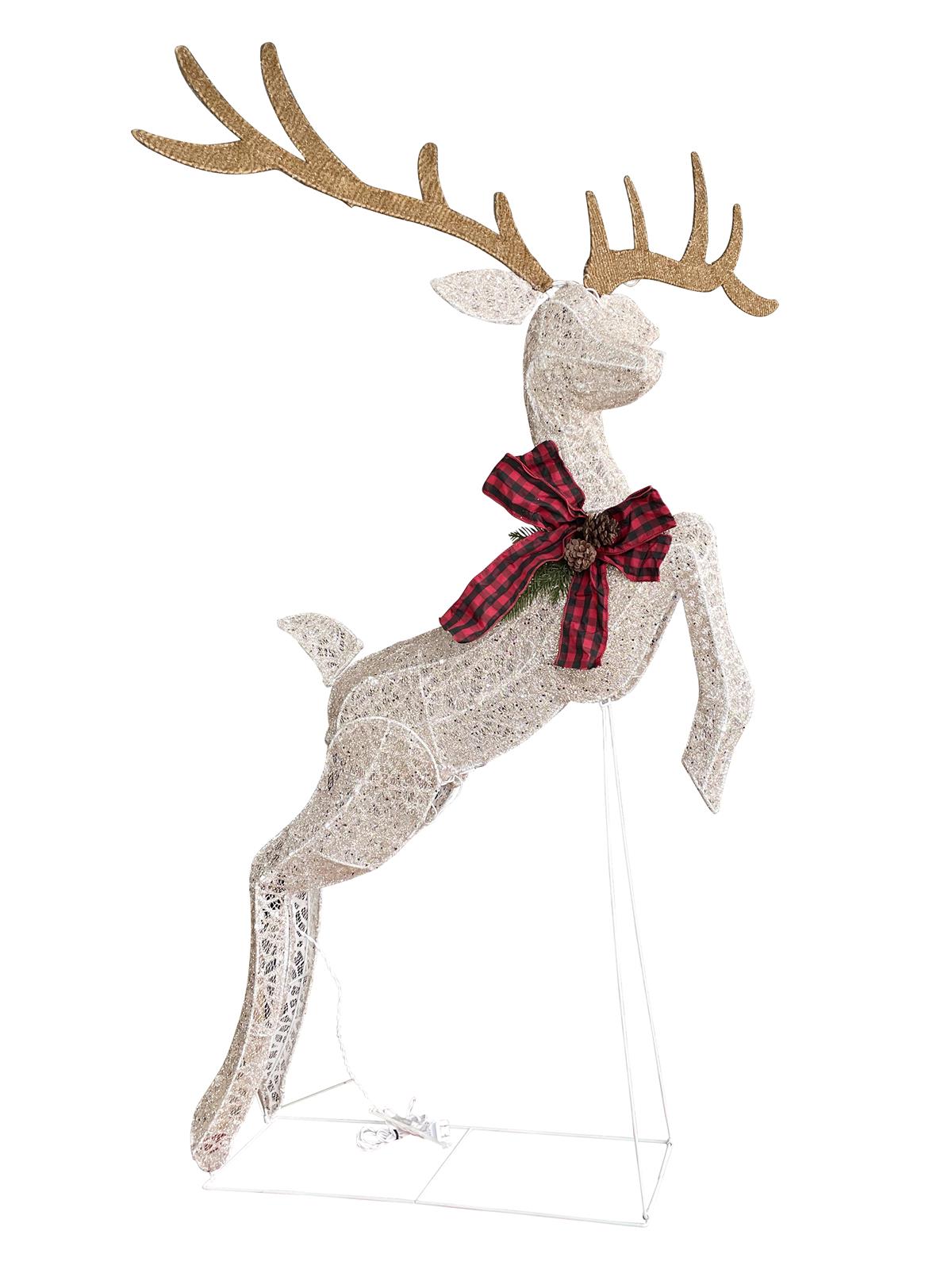 Summit Racing SUM-20563 Tinsel Flying Deer Outdoor Light Display ...