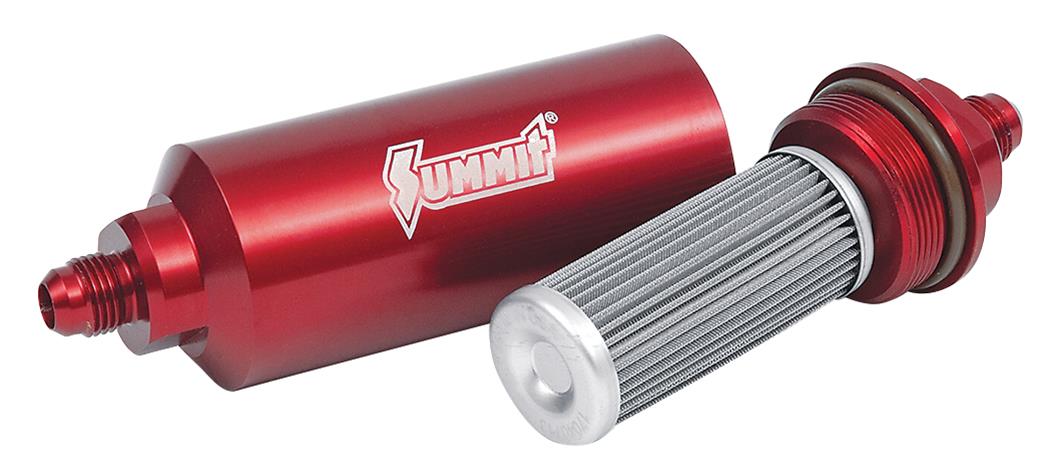 Summit Racing SUM-230124R Summit Racing™ Inline Billet Fuel Filters ...