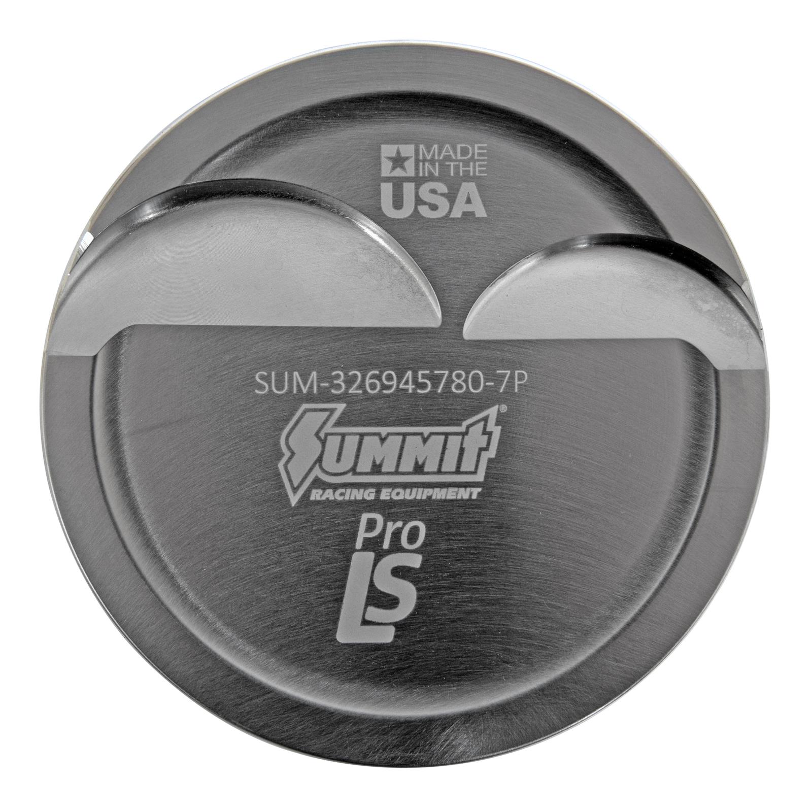 Summit Racing SUM-326945780-7P Summit Racing™ Pro LS Forged Pistons ...