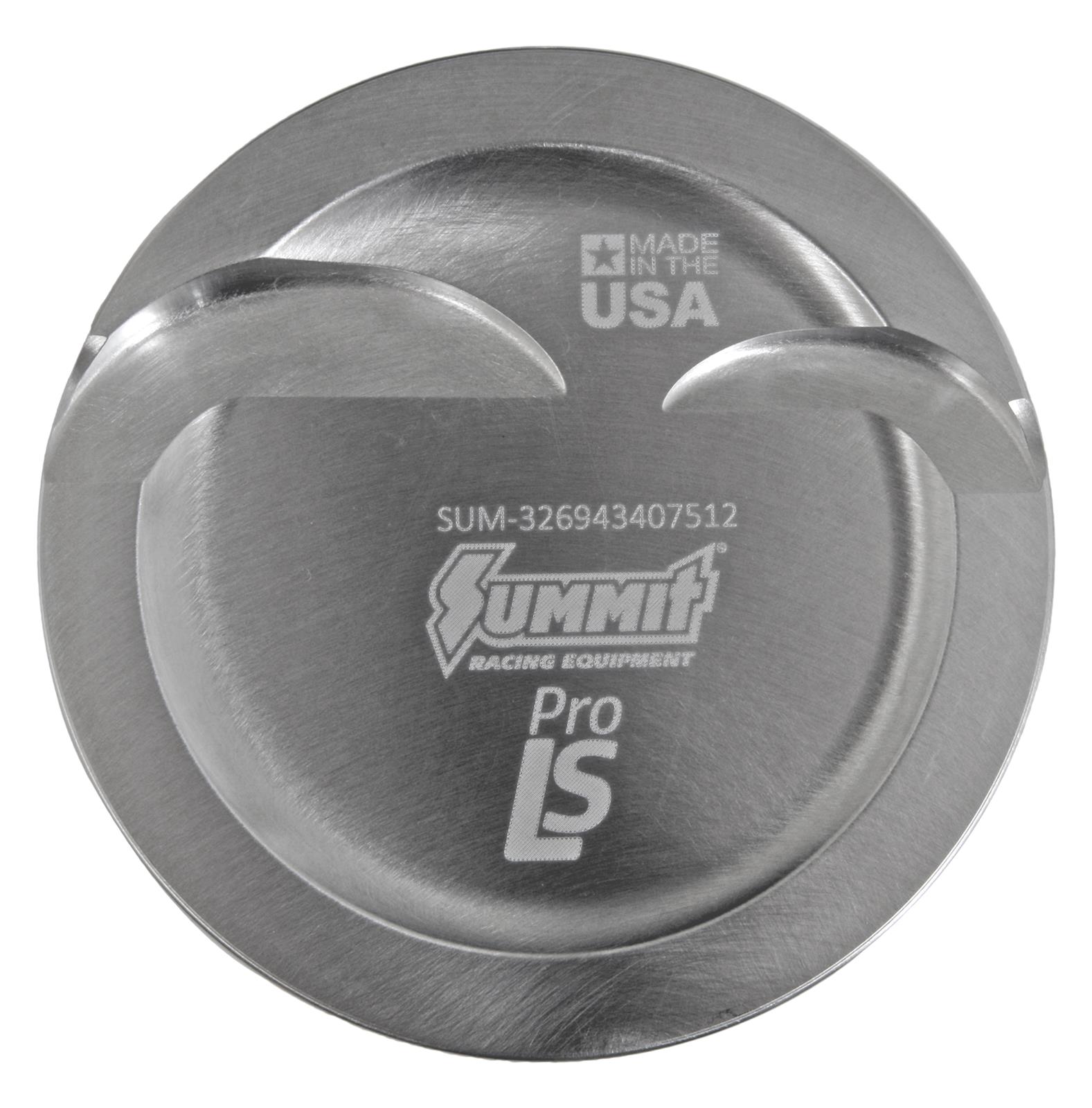 Summit Racing SUM-326S43407512 Summit Racing™ Pro LS Forged Pistons ...