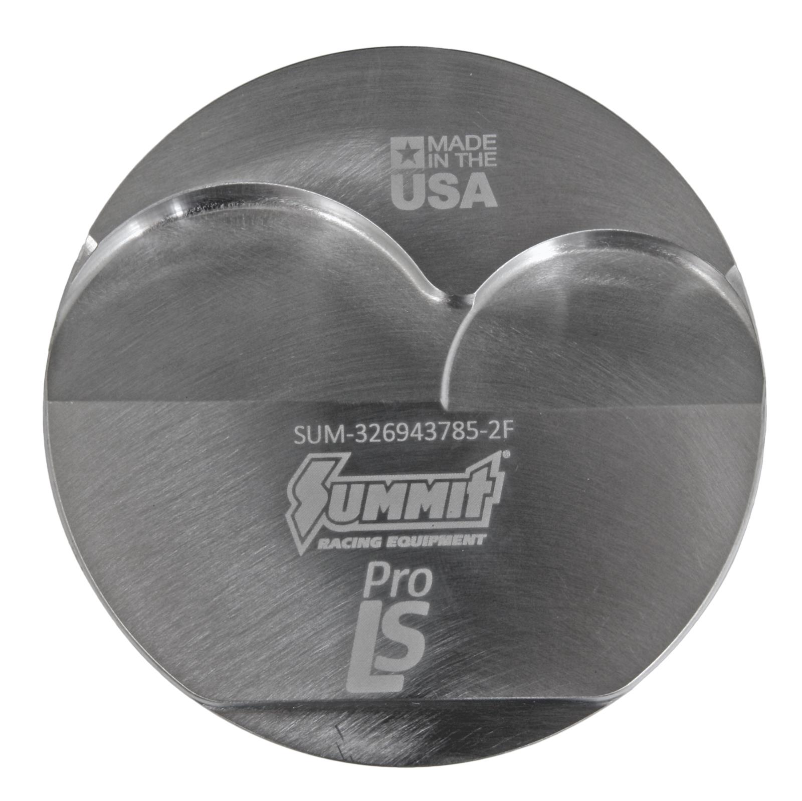Summit Racing SUM-326S43785-2F Summit Racing™ Pro LS Forged Pistons ...