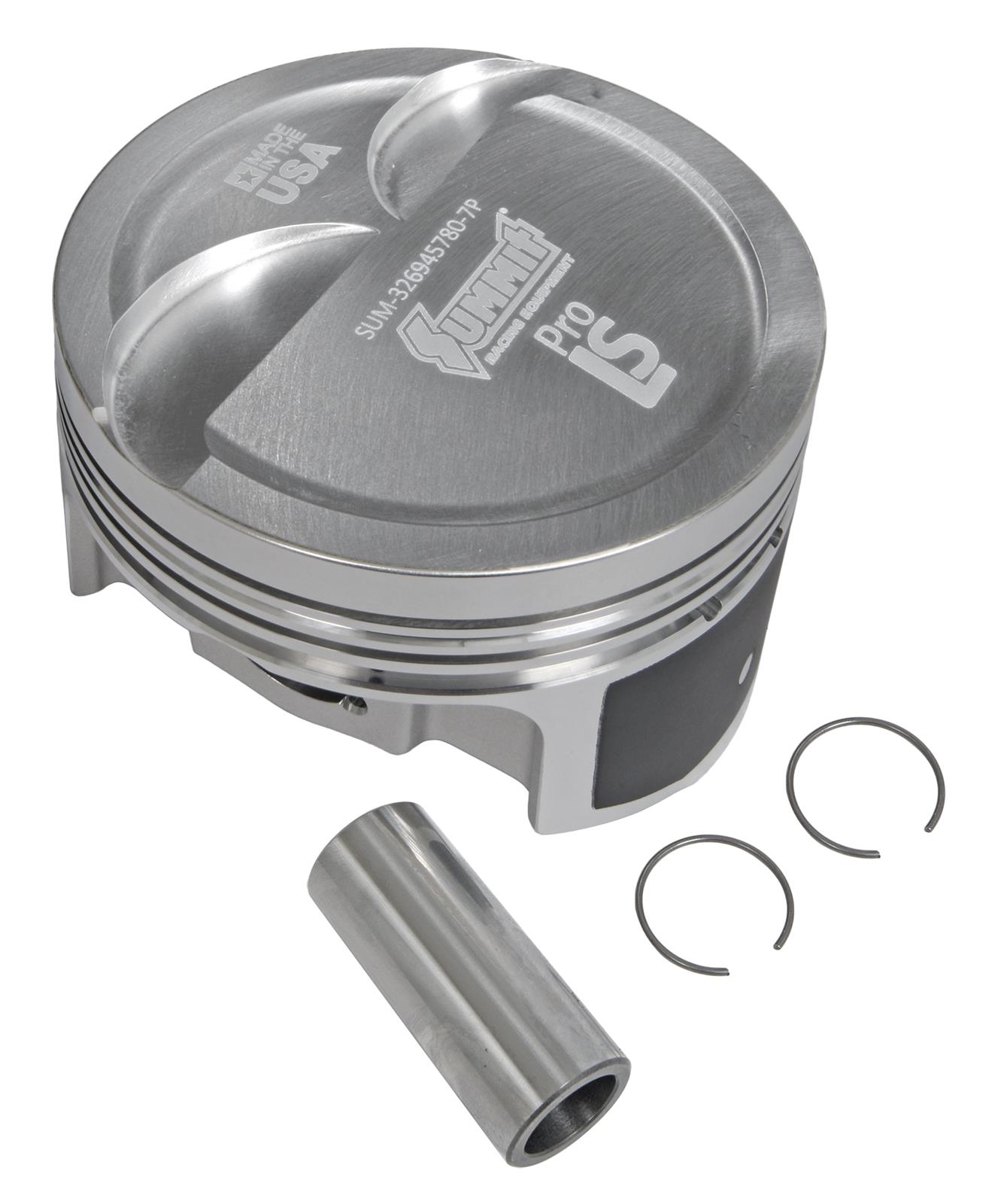 Summit Racing SUM-326S45780-7P Summit Racing™ Pro LS Forged Pistons ...