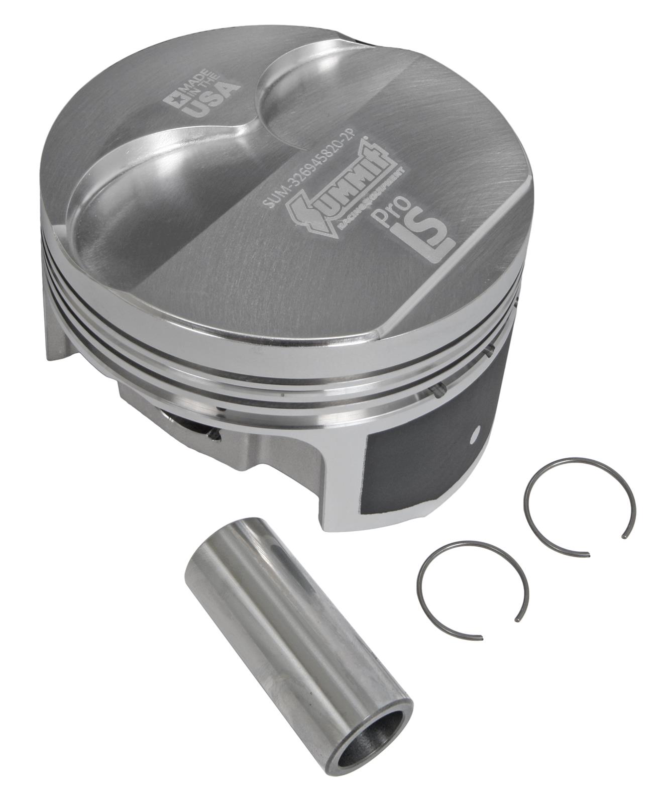 Summit Racing SUM-326S45820-2P Summit Racing™ Pro LS Forged Pistons ...