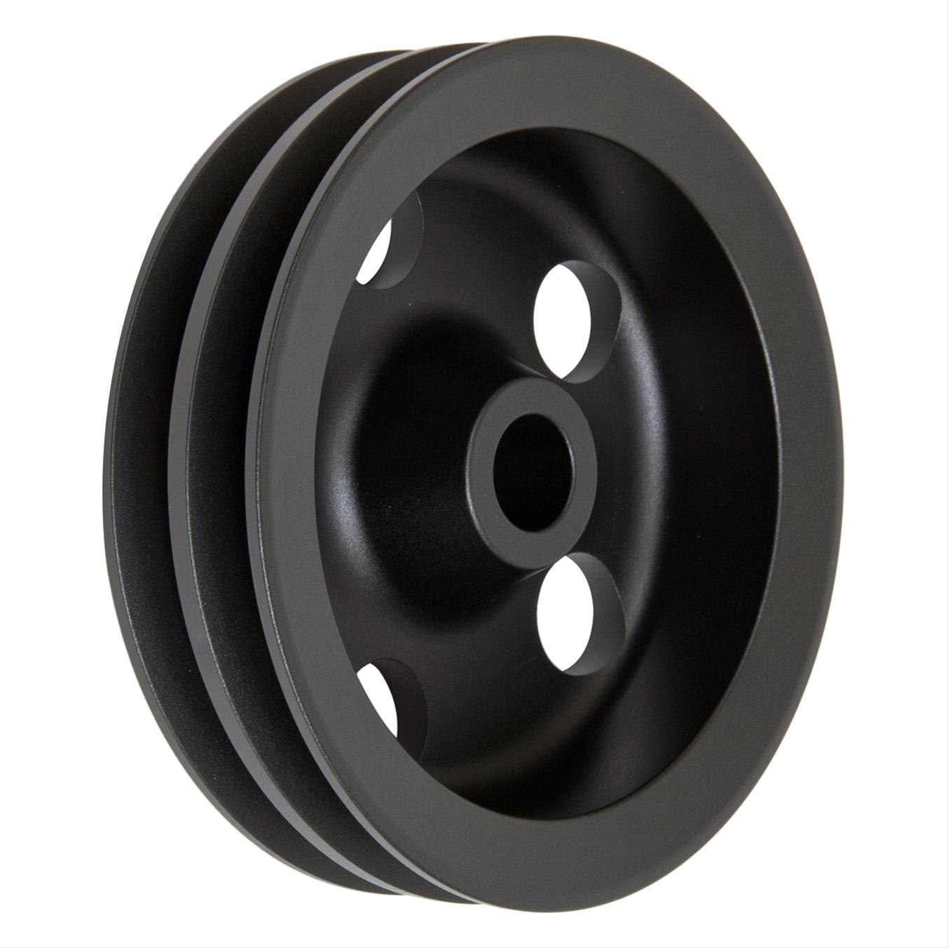 Summit Racing SUM-340108BLK Summit Racing™ Power Steering Pulleys ...