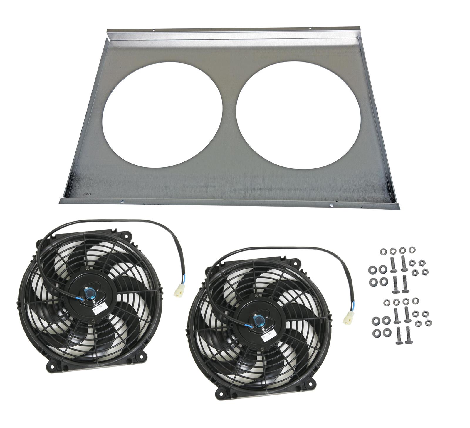 Summit Racing SUM-381504-KIT Summit Racing™ Aluminum Shroud and Fan ...
