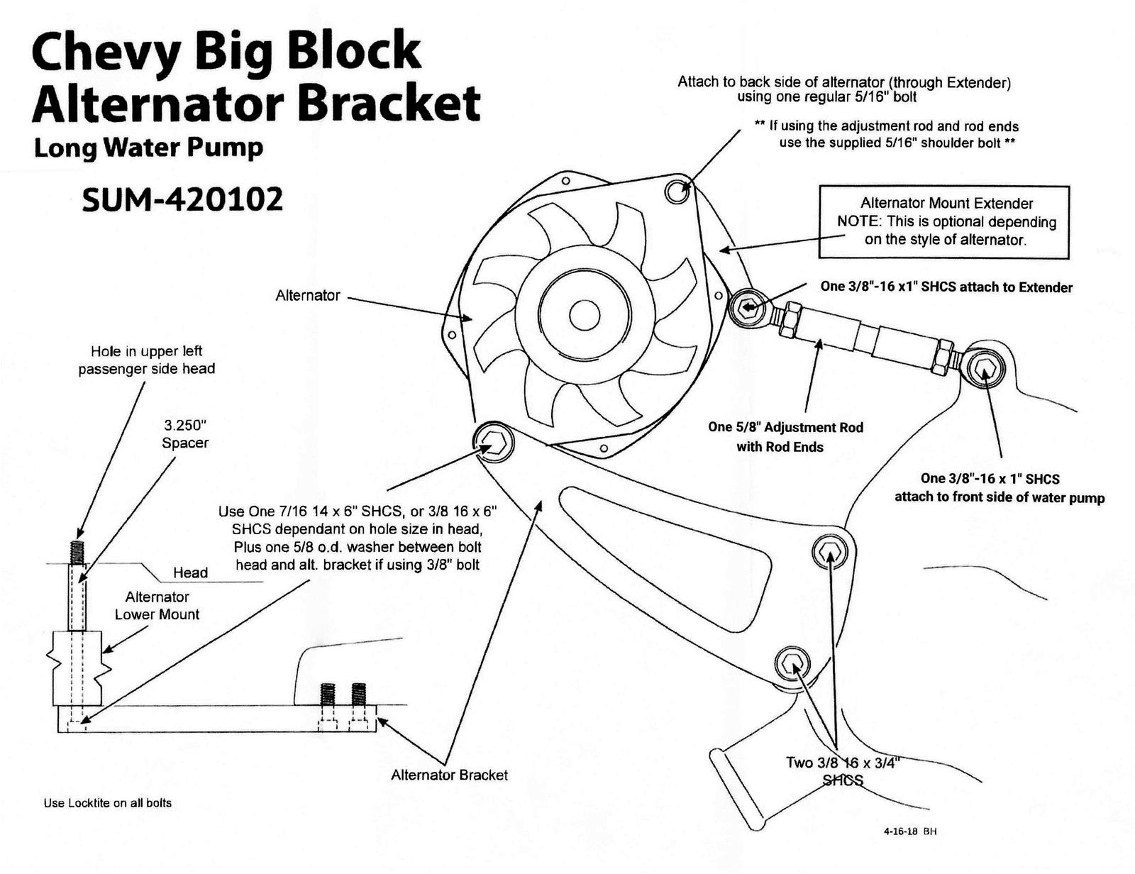 Summit Racing SUM-420102 Summit Racing™ Alternator Brackets | Summit Racing