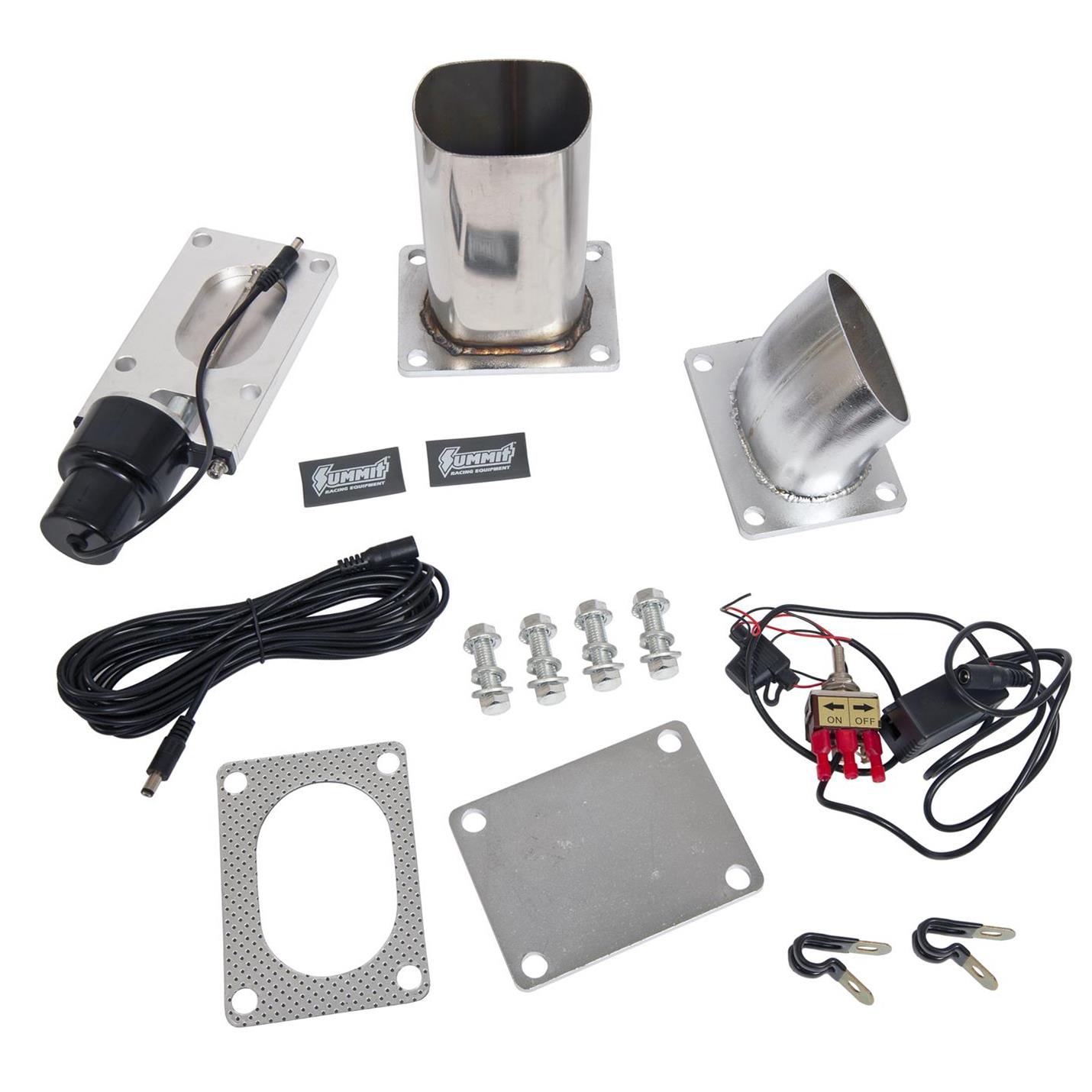 Summit Racing SUM-670103-2 Summit Racing™ Oval Electric Exhaust Cutouts ...