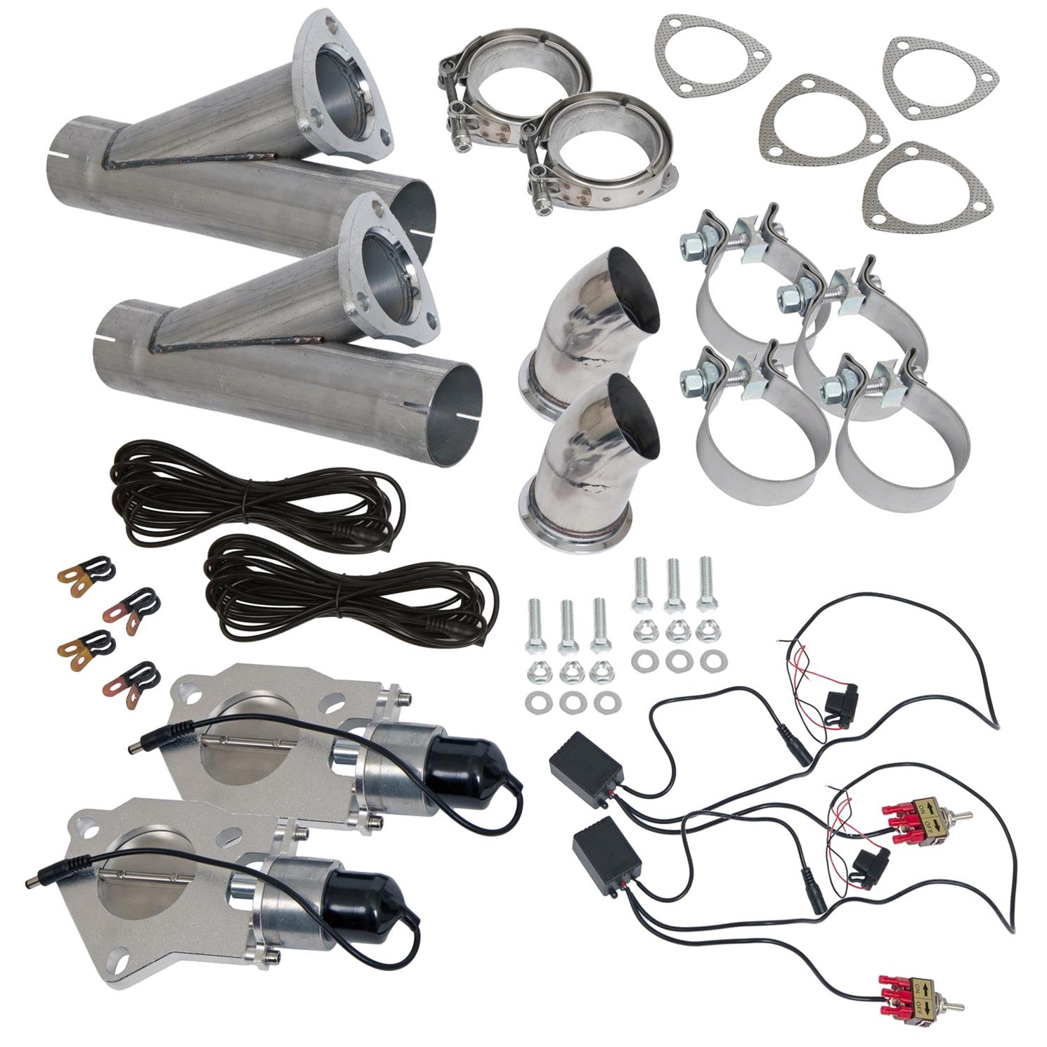 Summit Racing SUM-670222-2 Summit Racing™ Complete Electric Exhaust ...