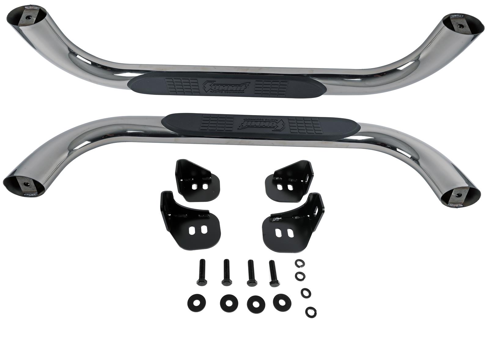 Summit Racing SUM-710203-SS Summit Racing™ 4 in. Oval Step Bars ...