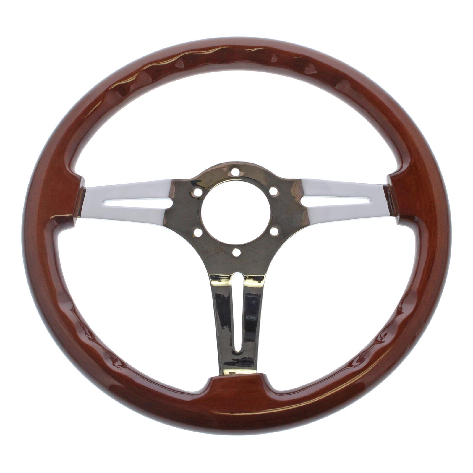 Summit Racing SUM-772753 Summit Racing™ Wood Grip Steering Wheels ...