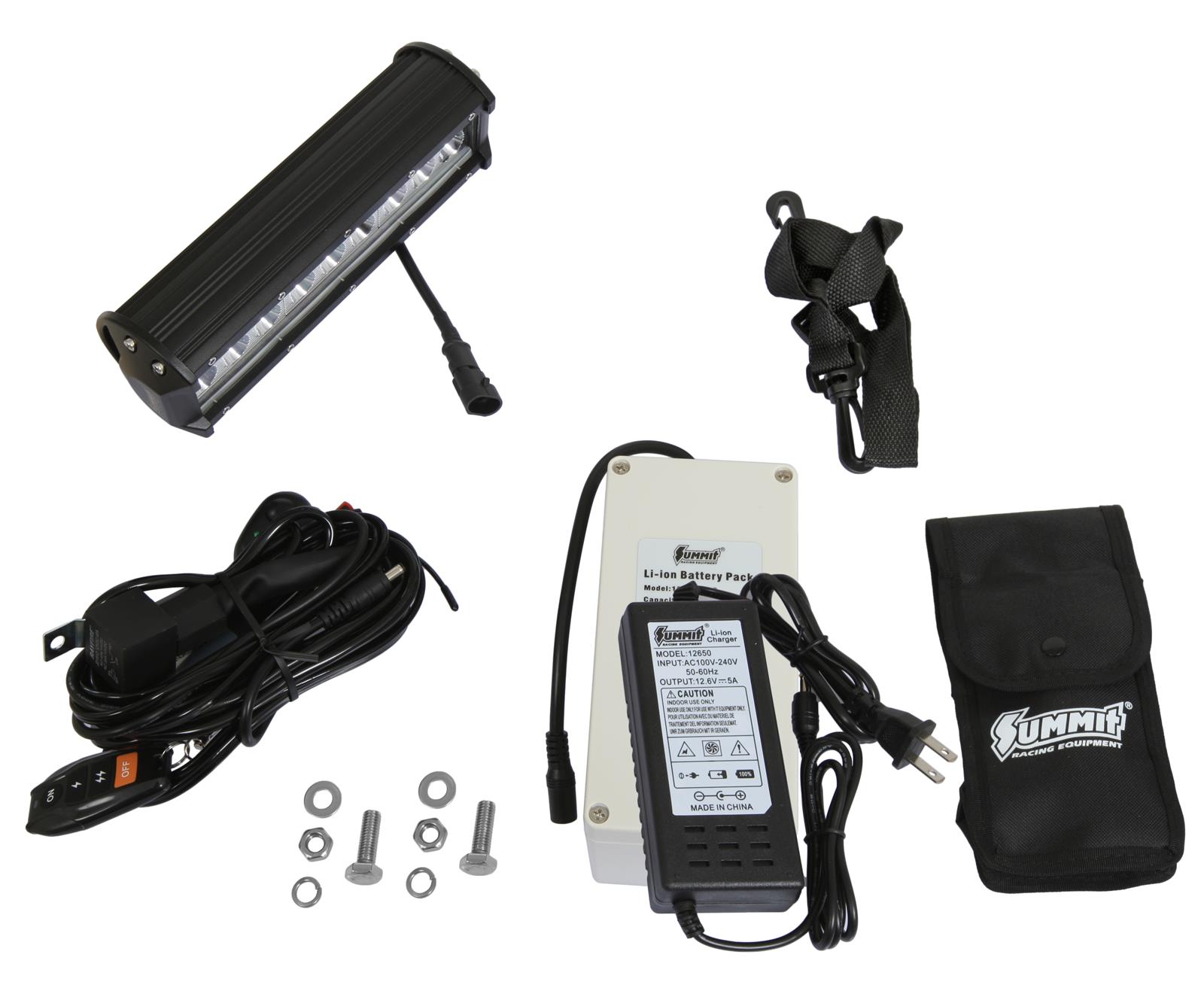 Summit Racing SUM-890267 Summit Racing™ Rechargeable LED Light Bar Kits ...