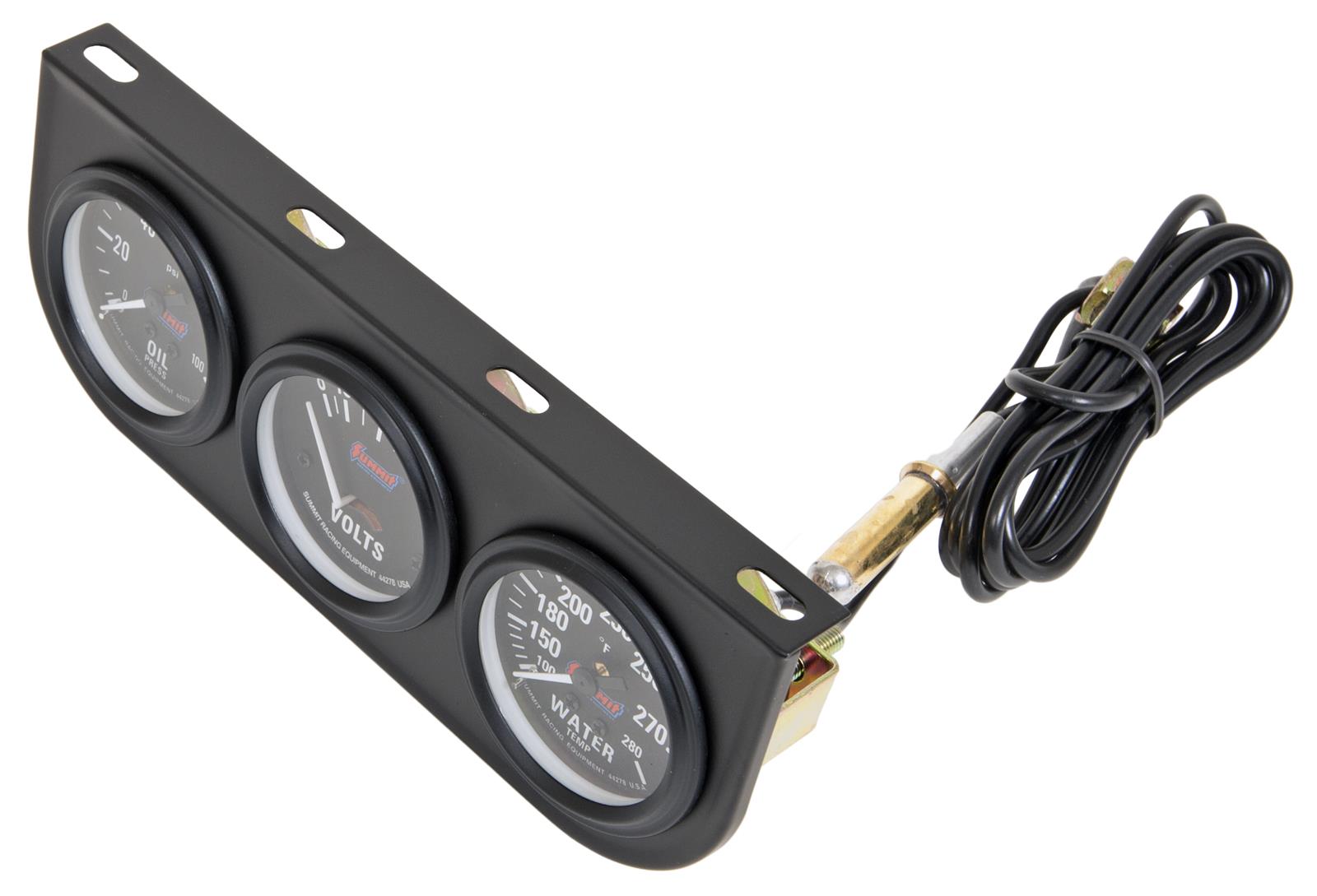 Summit Racing SUM-G2925-V Summit Racing™ Mechanical Analog Gauge Kits ...