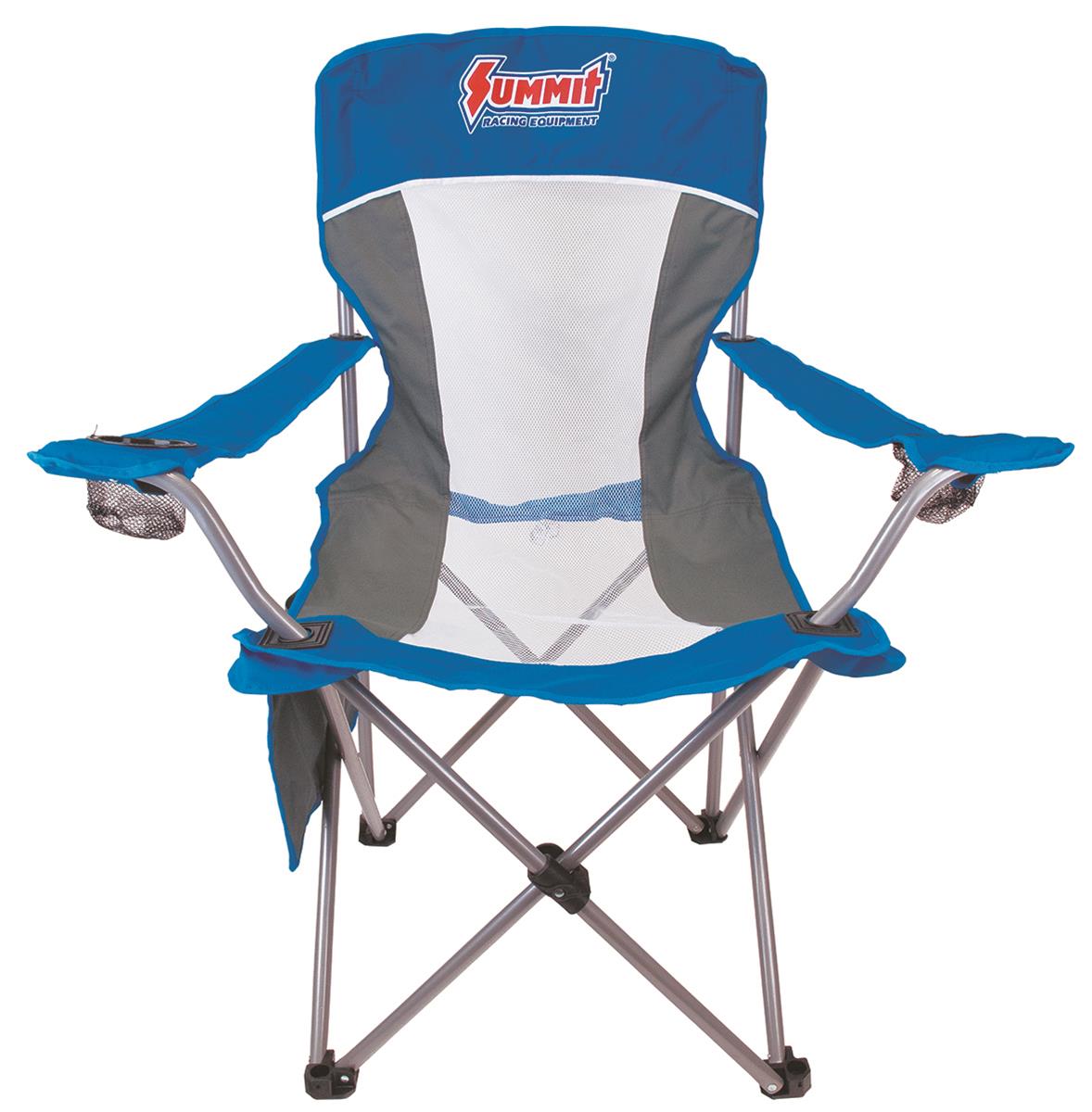 Summit Racing SUM-P1052 Summit Racing™ Mesh Back Folding Camping Chair ...