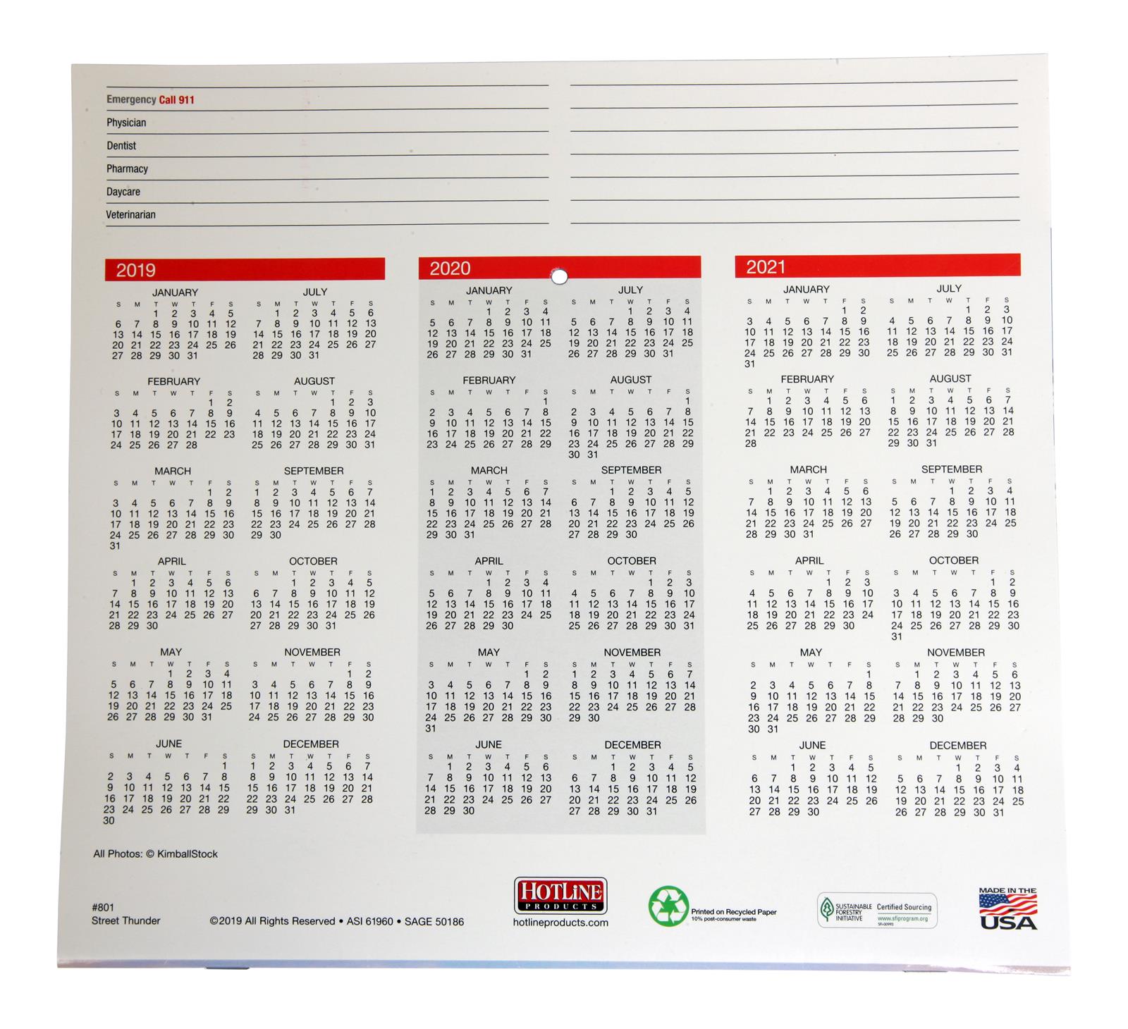 Summit Racing SUM-P2020-1 Summit Racing™ Calendars | Summit Racing