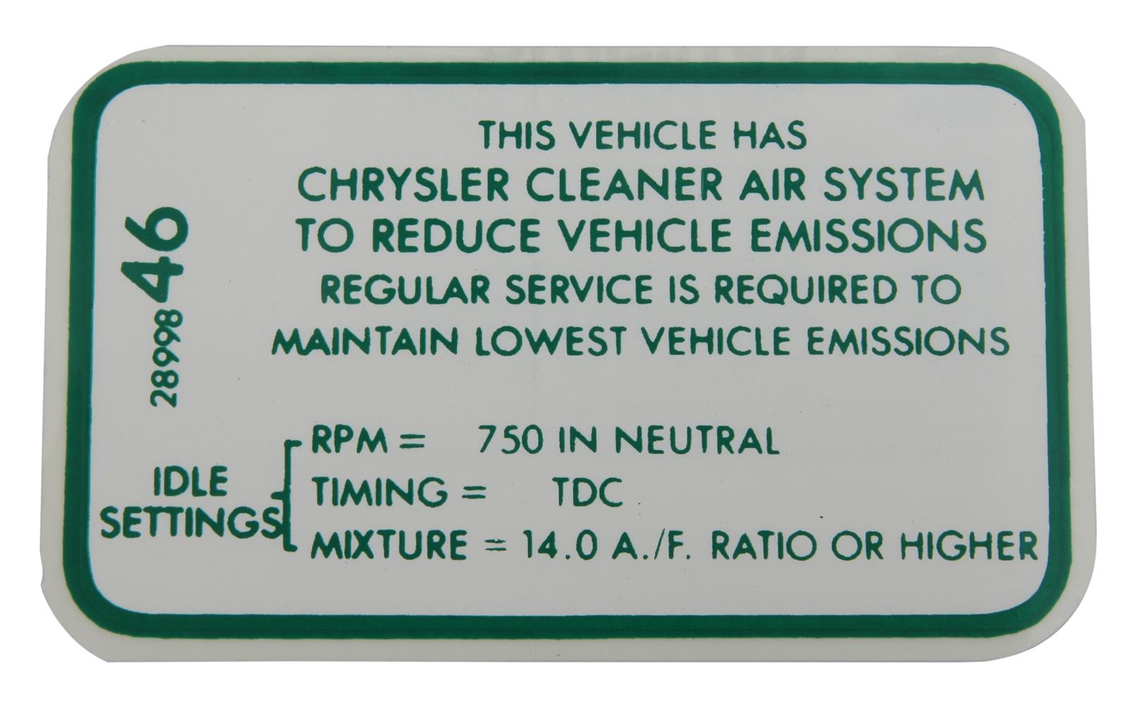 Summit Racing SUM-RP21886 Summit Racing™ Restoration Decals | Summit Racing