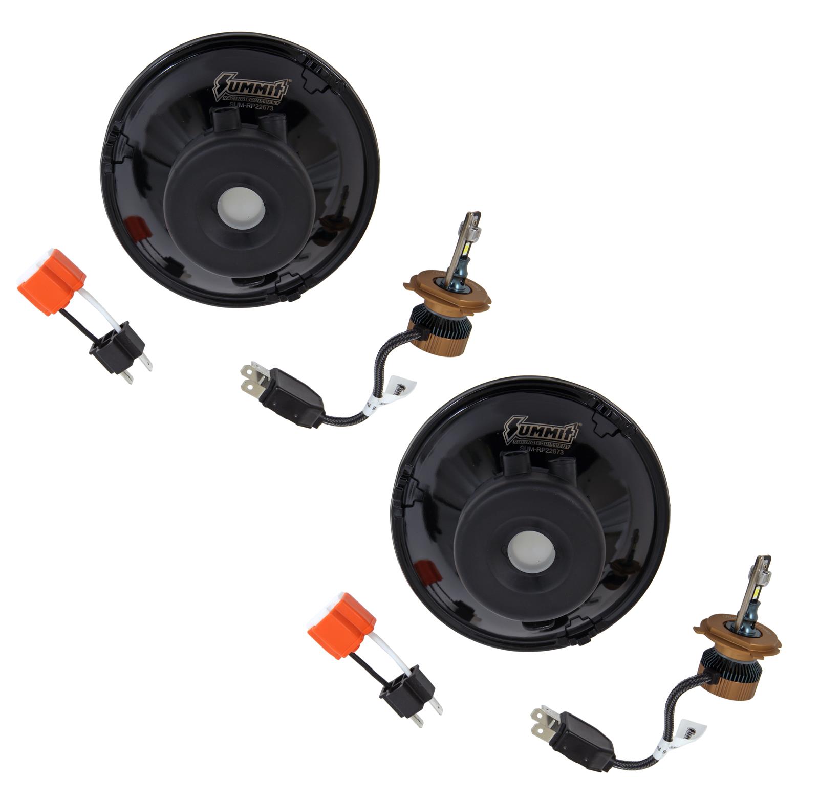 Summit Racing SUM-RP22673 Summit Racing™ Direct-Fit LED Headlight ...