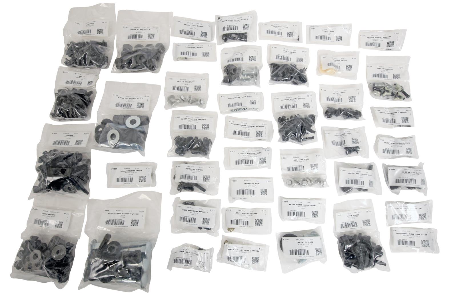 Summit Racing SUM-RP24401 Summit Racing™ Restoration Body Fastener Kits ...