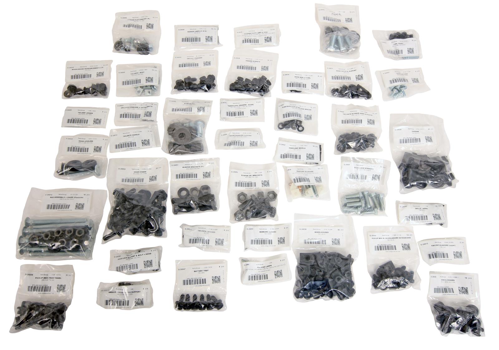 Summit Racing SUM-RP24404 Summit Racing™ Restoration Body Fastener Kits ...