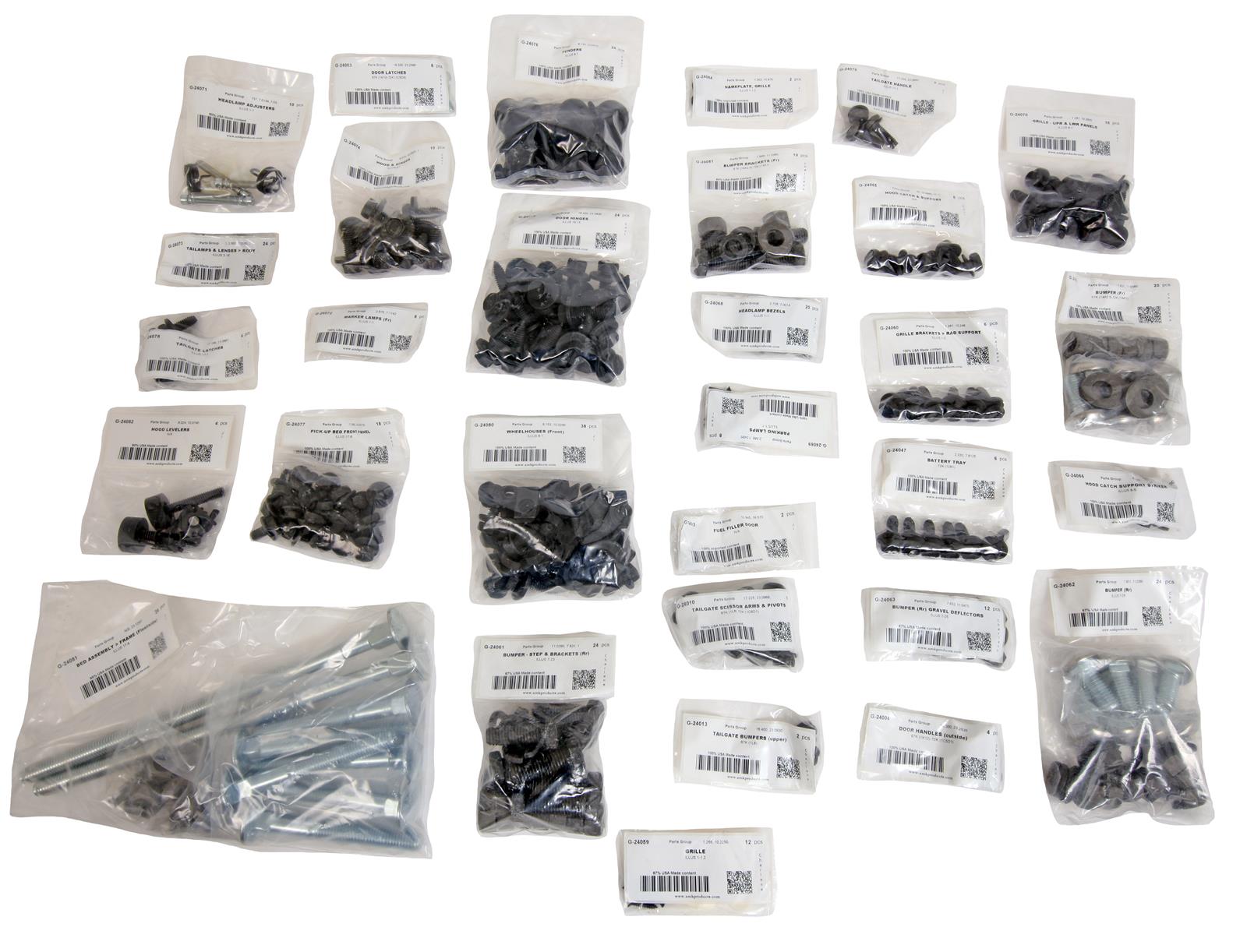 Summit Racing SUM-RP24411 Summit Racing™ Restoration Body Fastener Kits ...