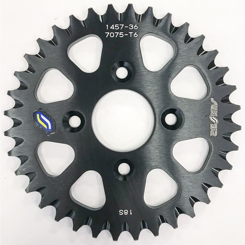 Sunstar Sprockets 5-145736BK Sunstar Works Triplestar Aluminum ...