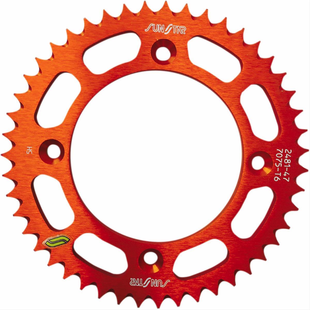 Sunstar Sprockets 5-248150OR Sunstar Works Triplestar Aluminum ...