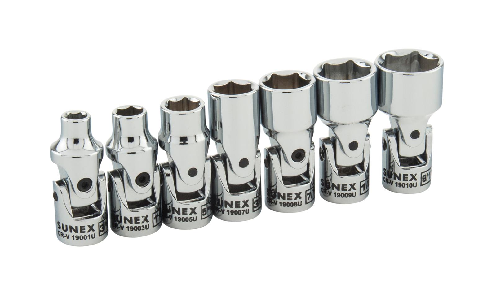 Sunex 19000U Sunex Tools SAE and Metric Chrome Socket Sets | Summit Racing