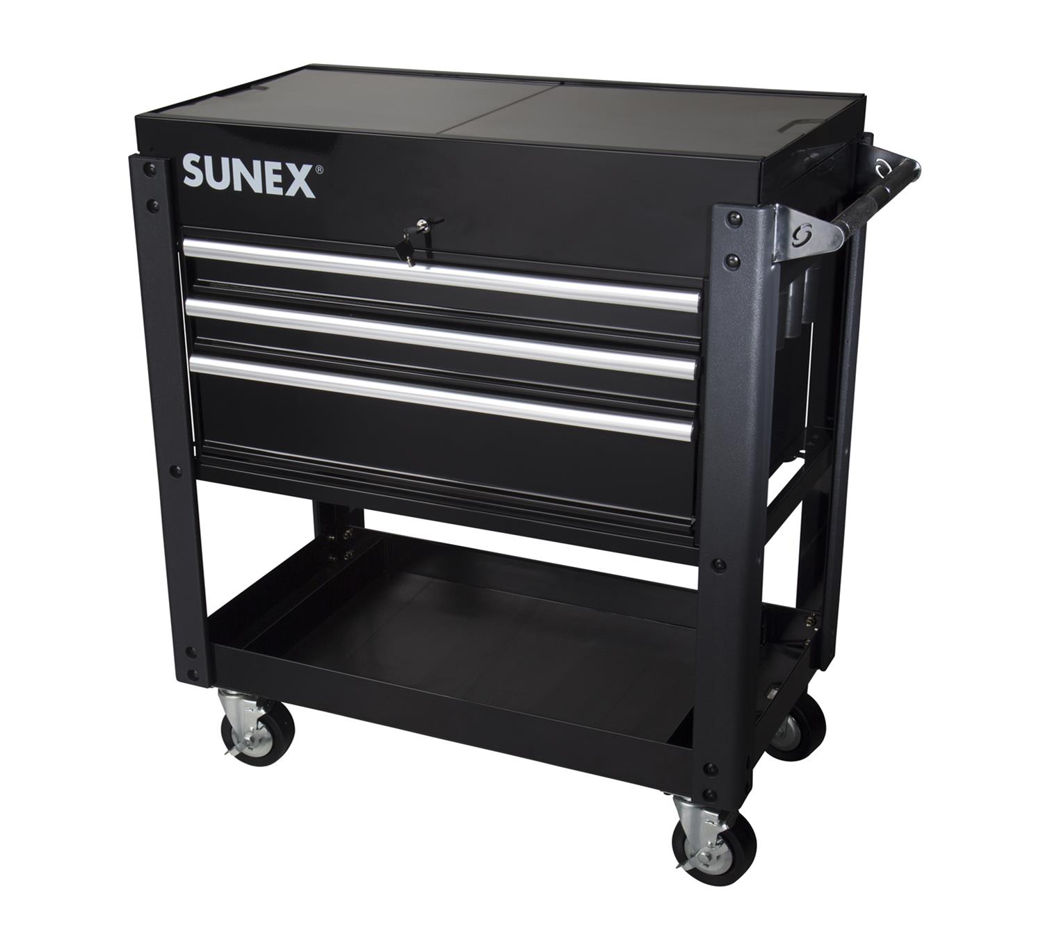 Sunex 8035XTBK Sunex Tools 3-Drawer Slide Top Utility Carts | Summit Racing