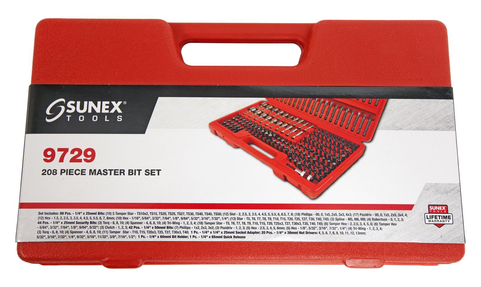 Sunex 9729 Sunex Tools Master Bit Sets | Summit Racing
