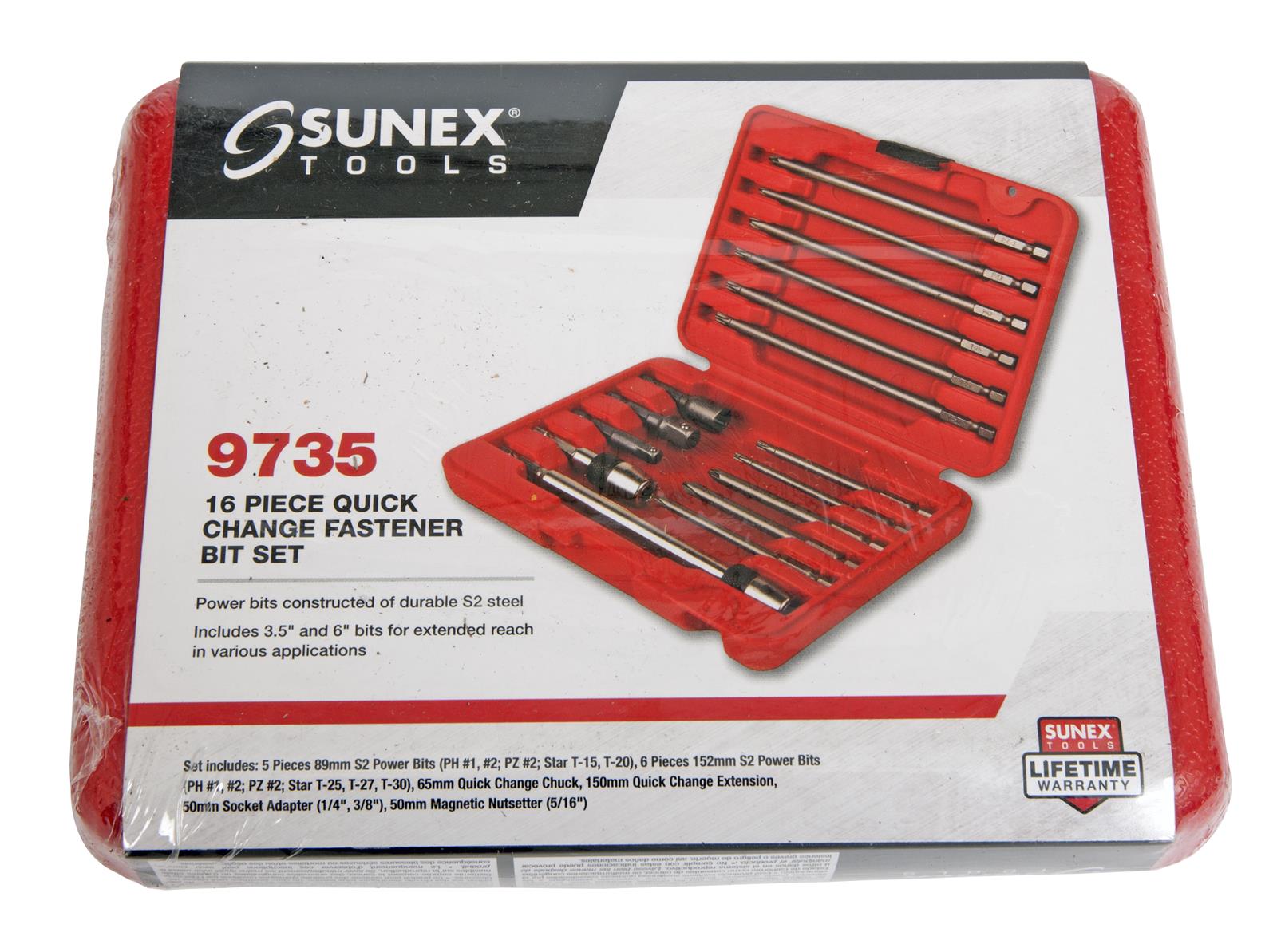 Sunex 9735 Sunex Tools 16-Piece Quick-Change Bit Sets | Summit Racing
