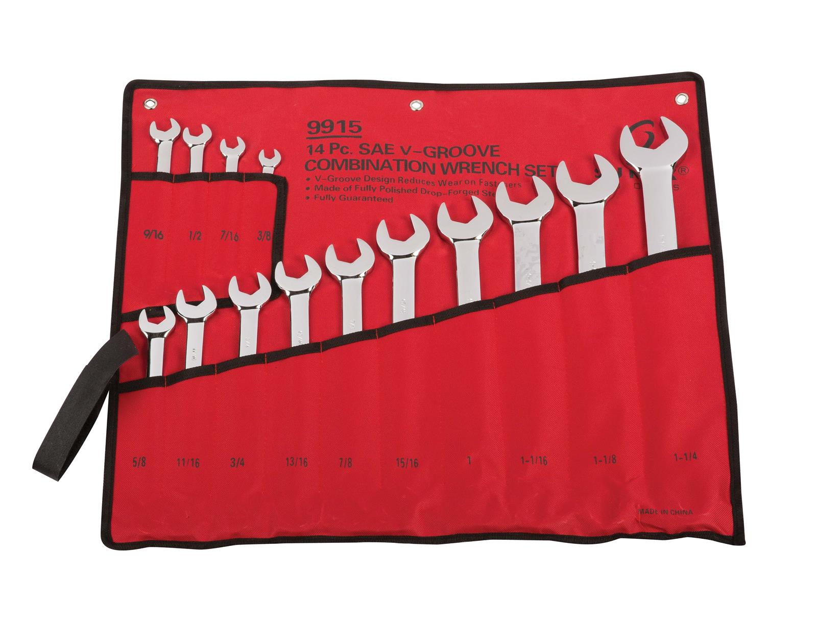 Sunex 9915A Sunex Tools V-Groove Combination Wrenches | Summit Racing