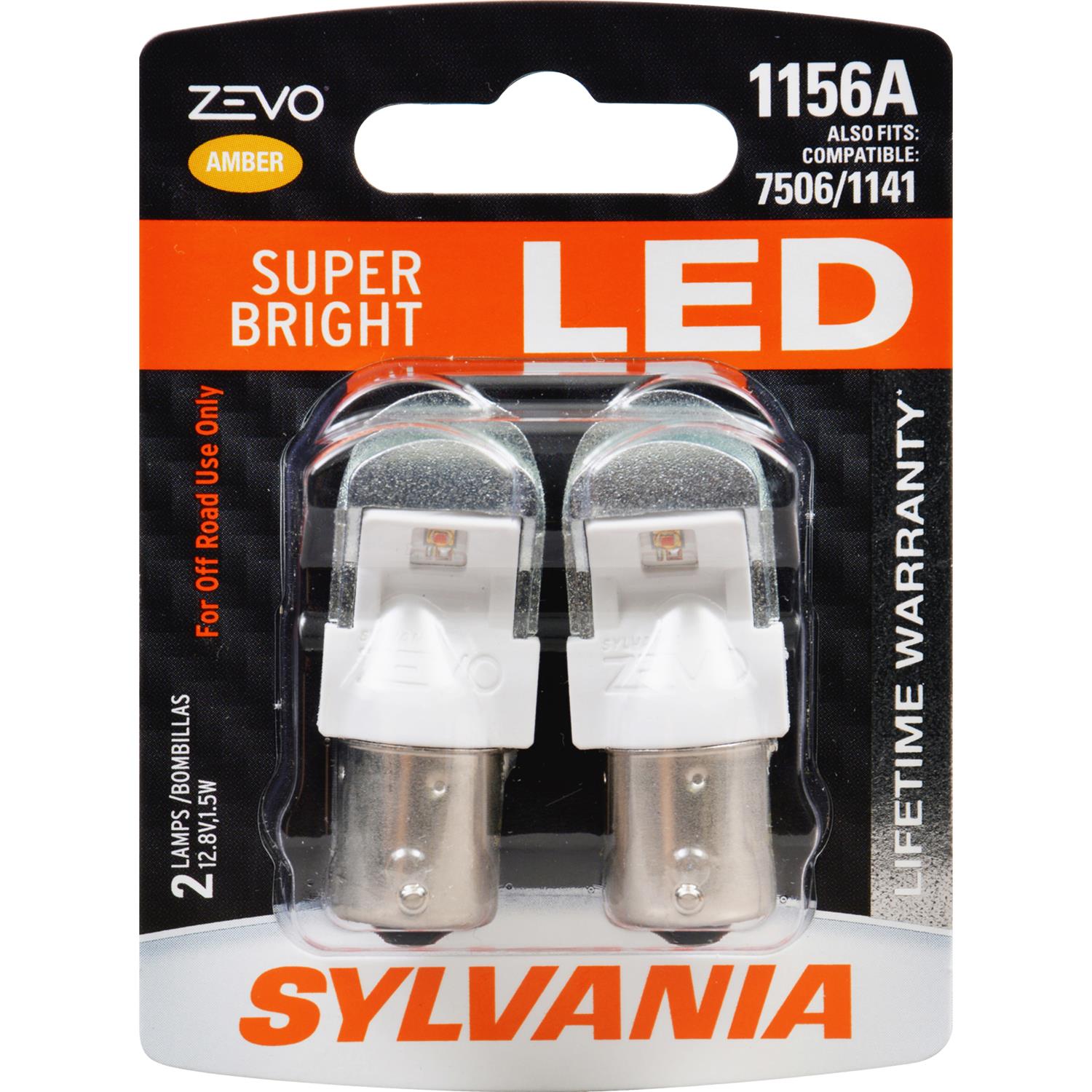 Sylvania Lighting 1156ALED.BP2 Sylvania Lighting ZEVO LED Bulbs Summit Racing
