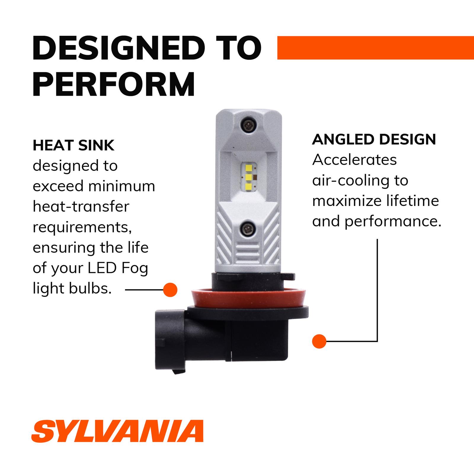 Sylvania Lighting H8LED.BX2 Sylvania Lighting LED Bulbs | Summit Racing