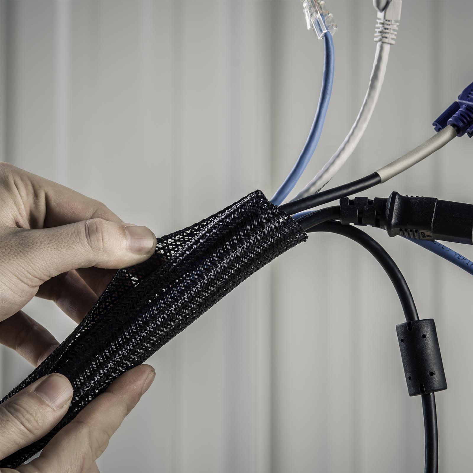 Techflex F6W0.38BK10 Techflex F6 Woven Wrap Sleeving | Summit Racing