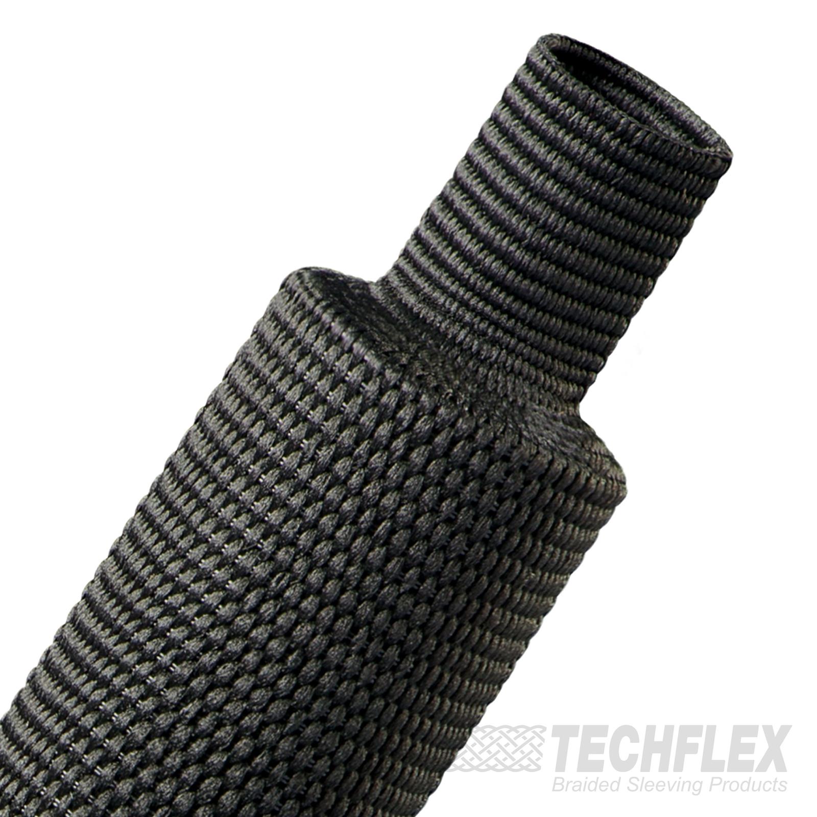 Techflex H2F2.36BK6 Techflex Shrinkflex 2:1 Fabric Heat-Shrink Tubing ...