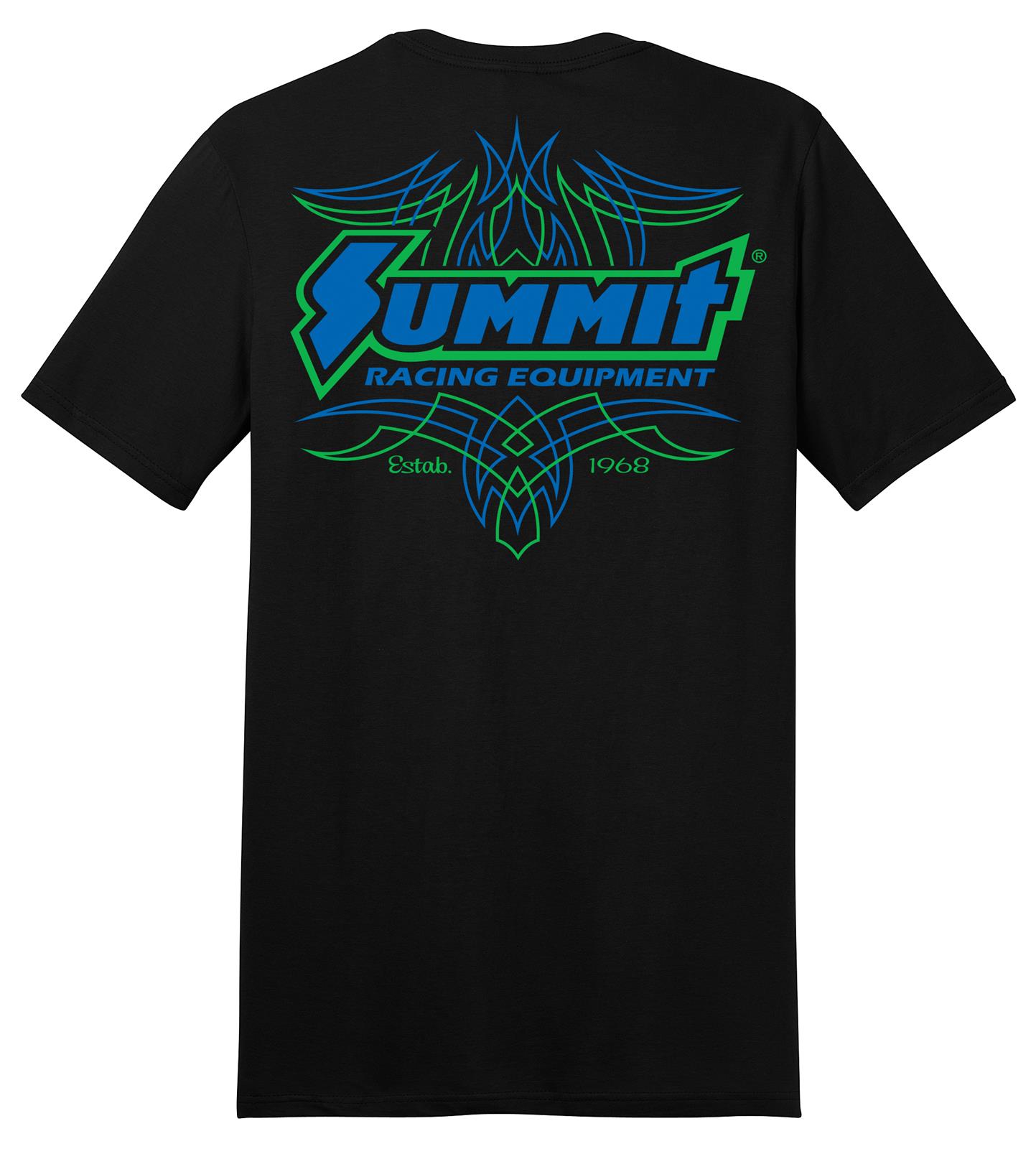 Summit Racing 0742-2XL Summit Racing Equipment® est. 1968 Pinstriped T ...