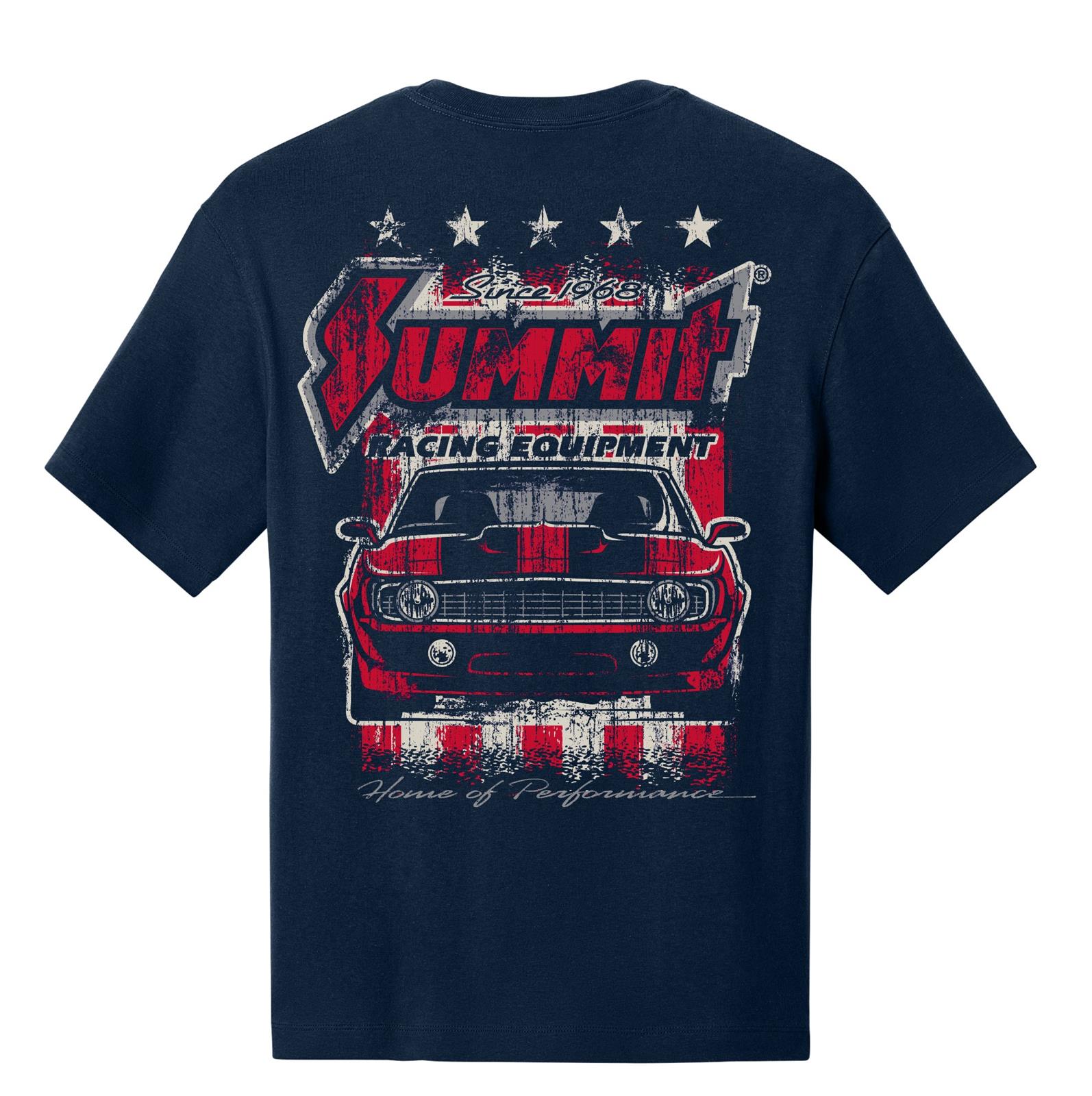Summit Racing 30423-LG Summit Racing™ Crackled Camaro T-Shirt | Summit ...
