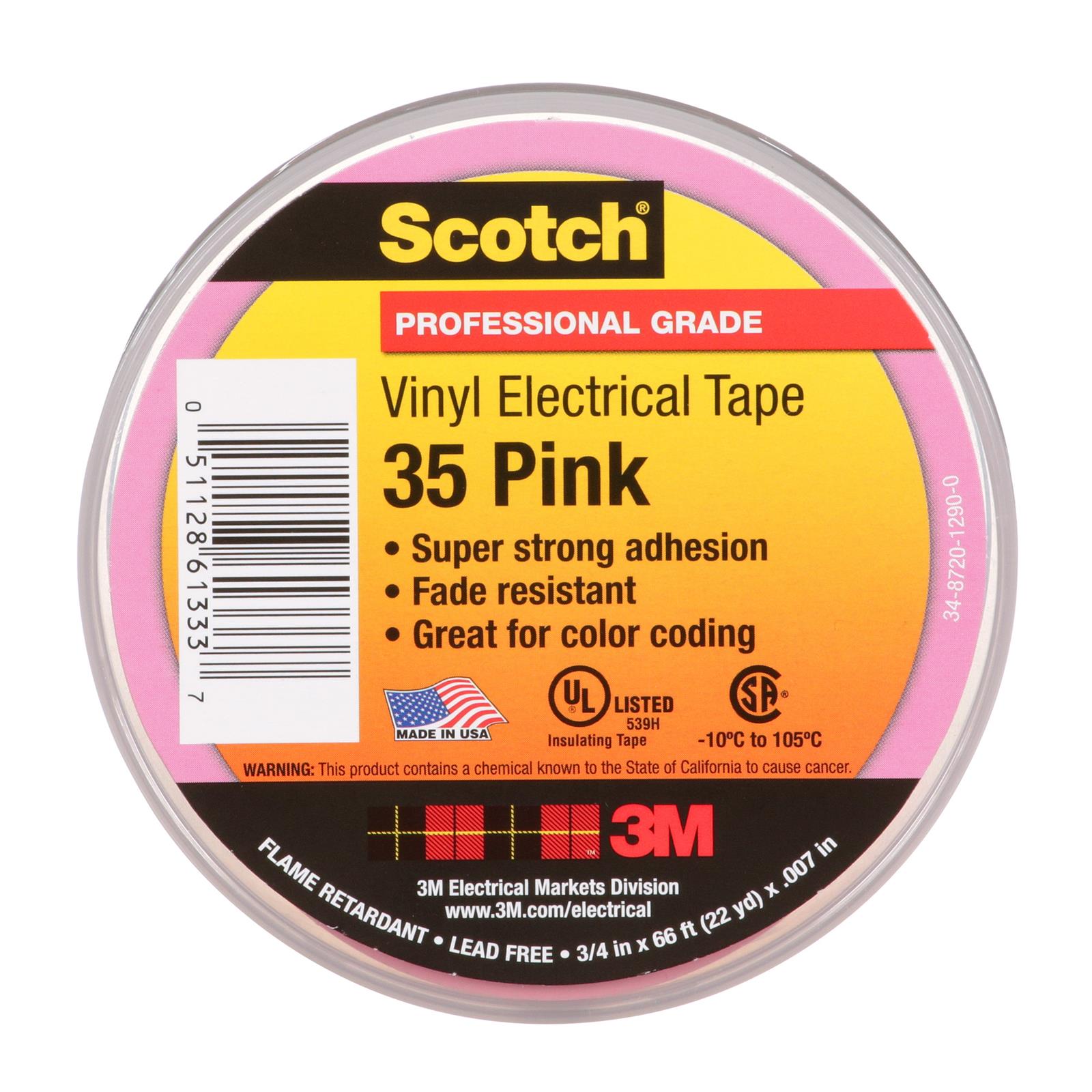 3M 35-3/4X66FT-PK 3M Products Scotch Multi-Colored Premium Vinyl ...