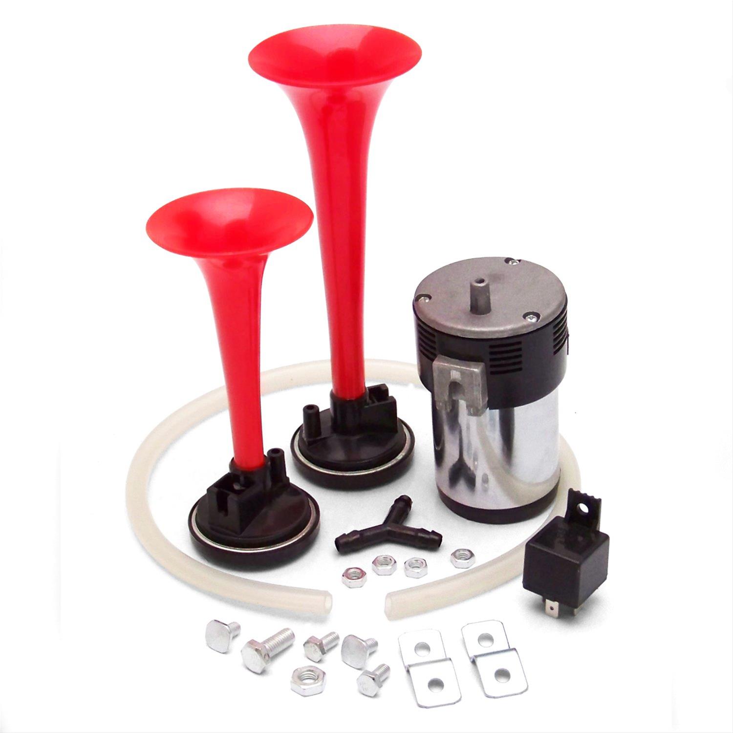 Trigger Horns TRGH161 Trigger Horns EVAC2 Dual Trumpet Train Horn Kits ...