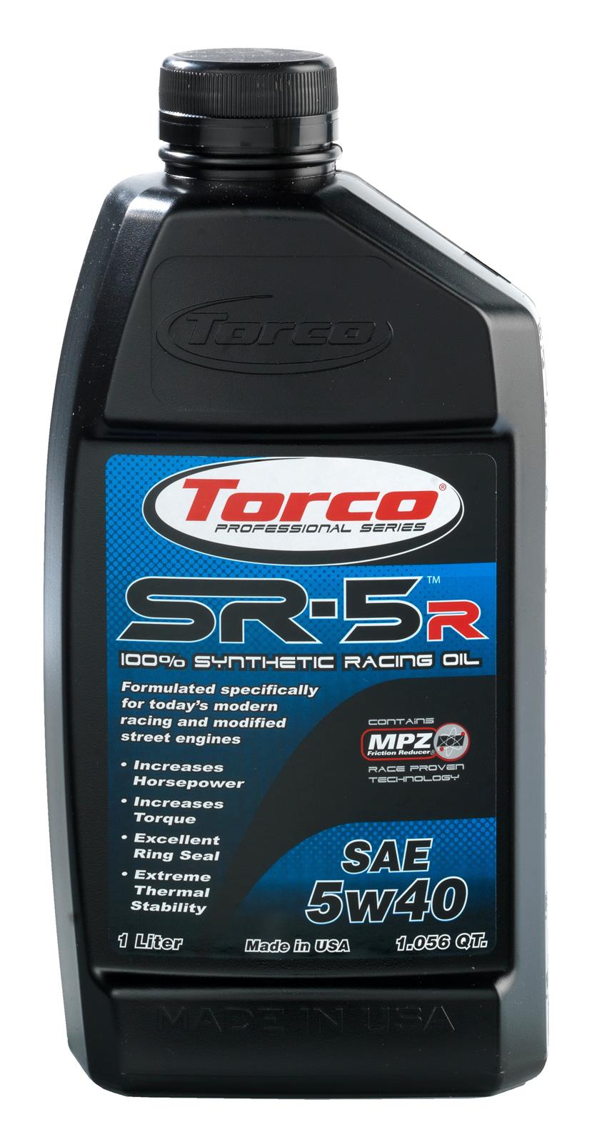 Torco A150540C Torco SR-5r 100 Percent Synthetic Racing Oil | Summit Racing