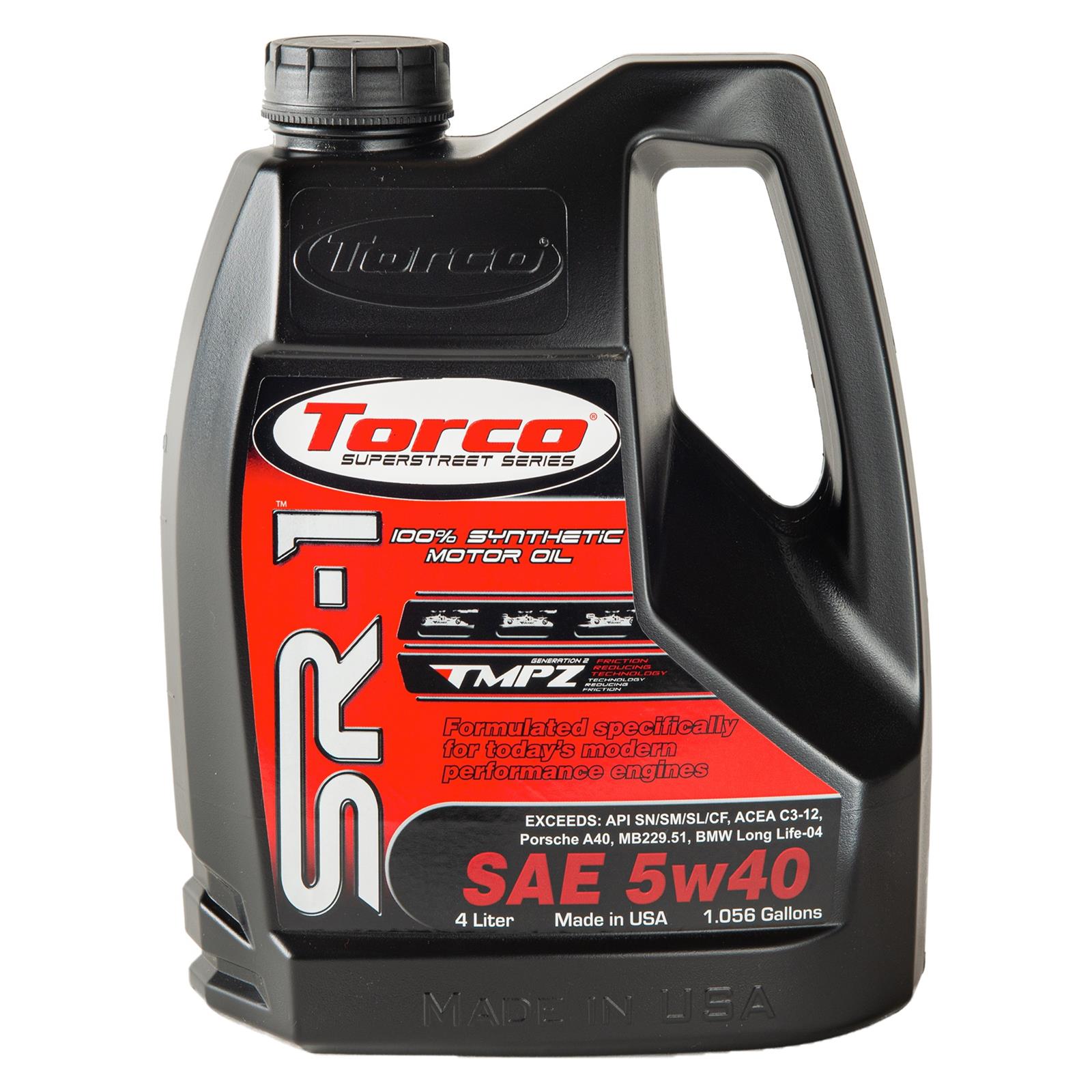 Torco A160540SE Torco SR-1 Synthetic Motor Oil | Summit Racing