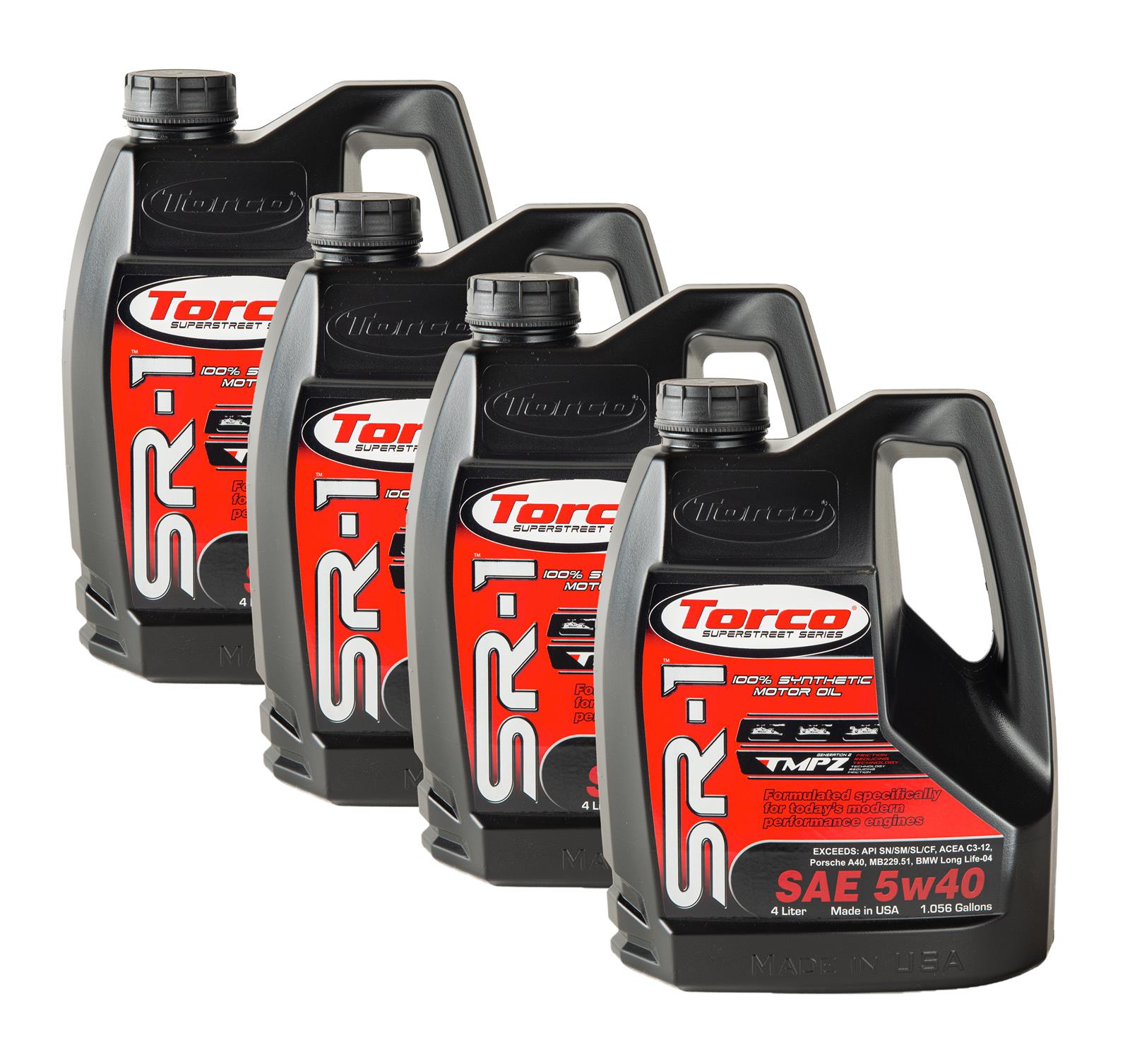 Torco A160540S Torco SR-1 Synthetic Motor Oil | Summit Racing
