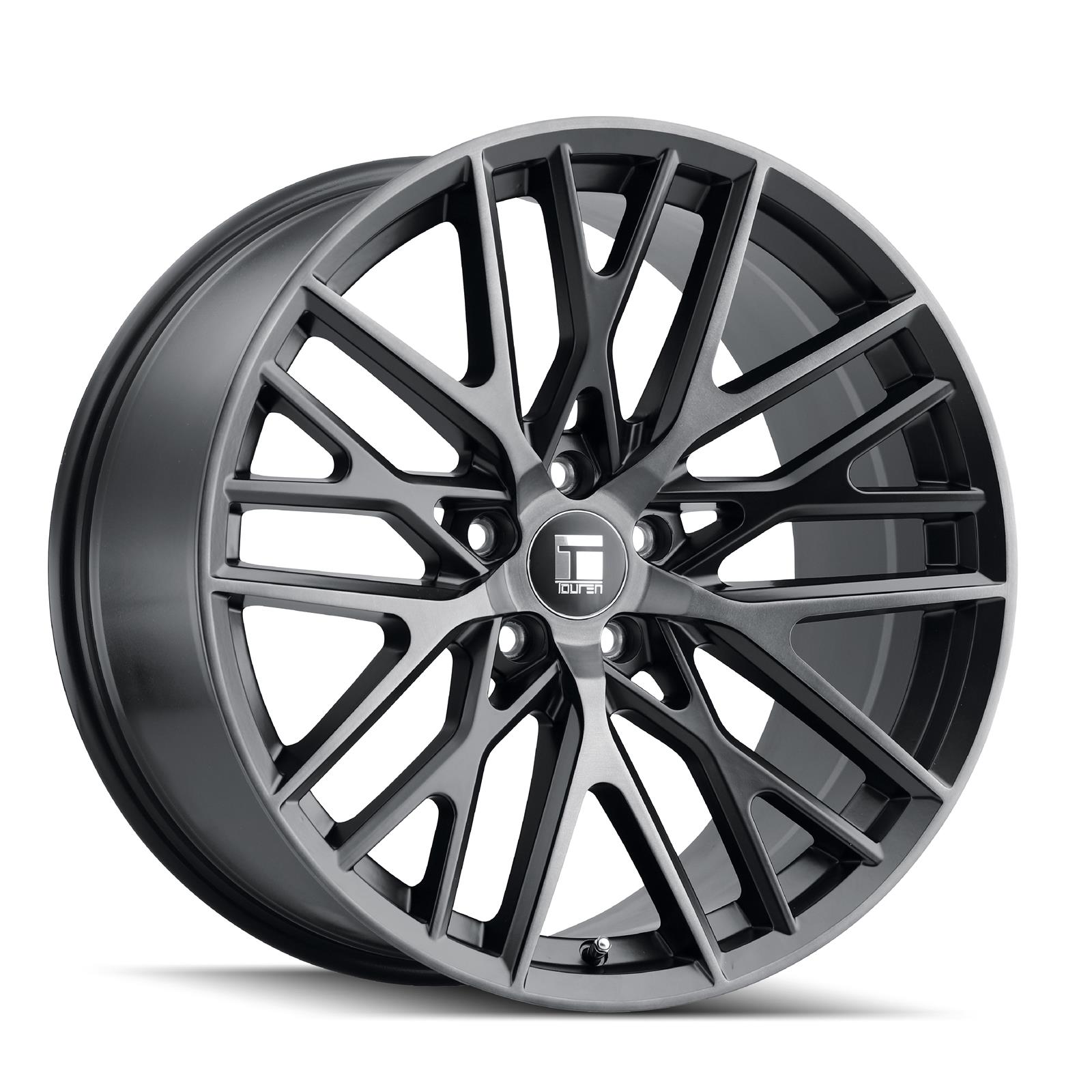 Touren 3291-22936TM18 Touren TR91 Matte Black Wheels with Dark Brushed ...