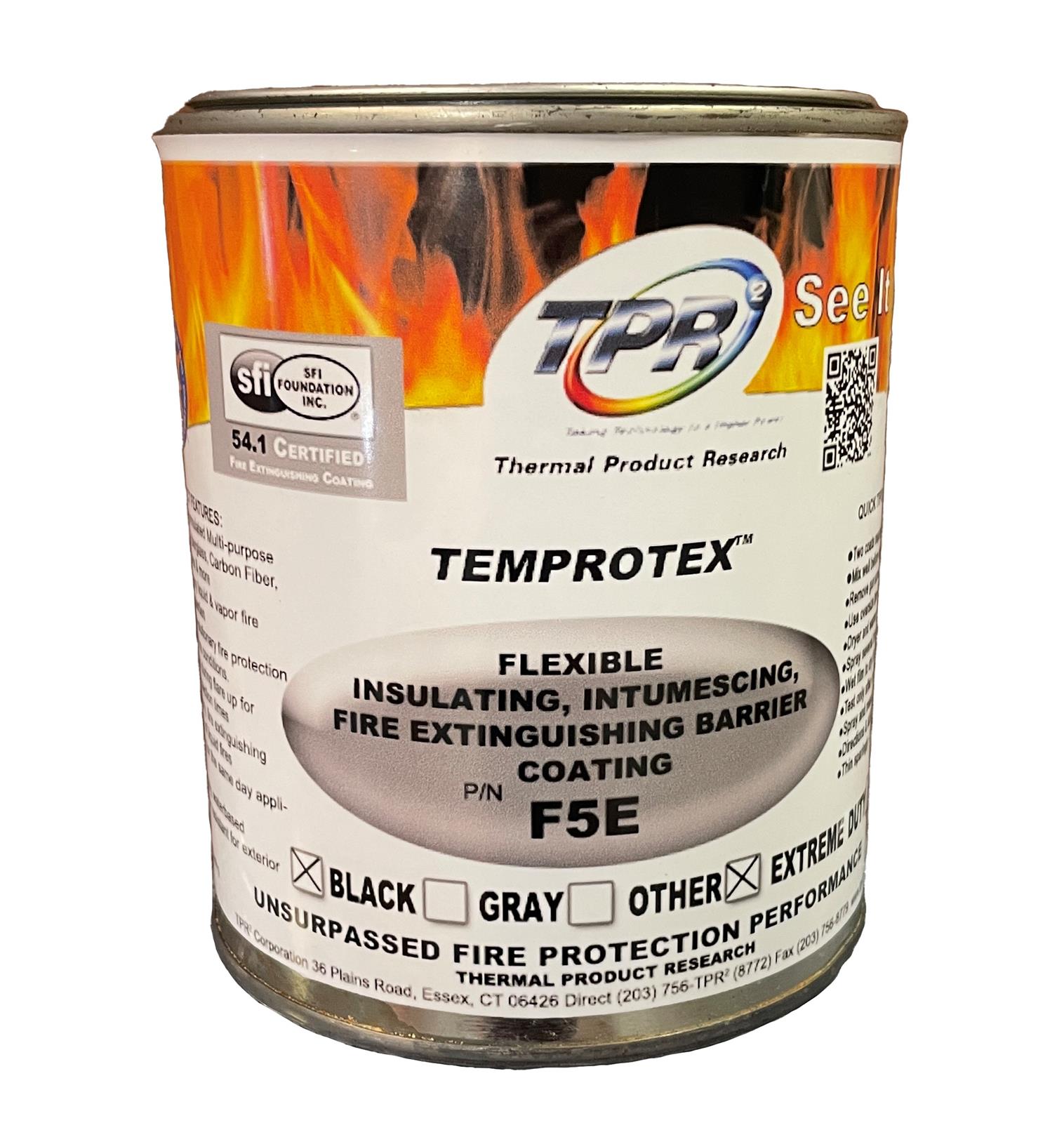 TPR2 F 5 E Temprotex Insulative Fire Extinguishing Barrier Coatings ...