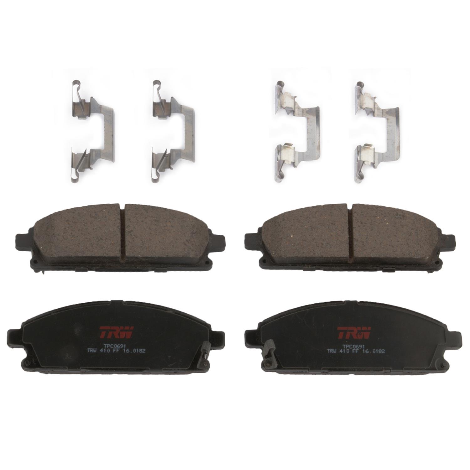 TRW Automotive TPC0691 TRW Premium Ceramic Disc Brake Pads | Summit Racing