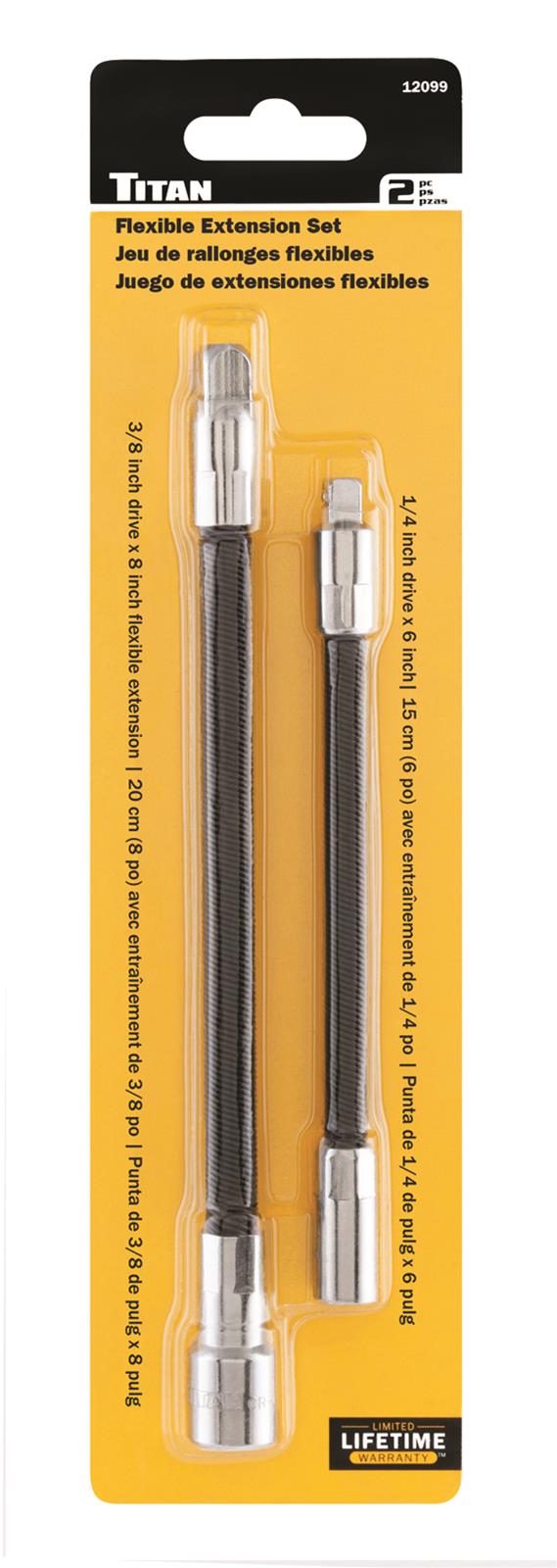 Titan Tools 12099 Titan 2-Piece Flexible Extension Sets | Summit Racing
