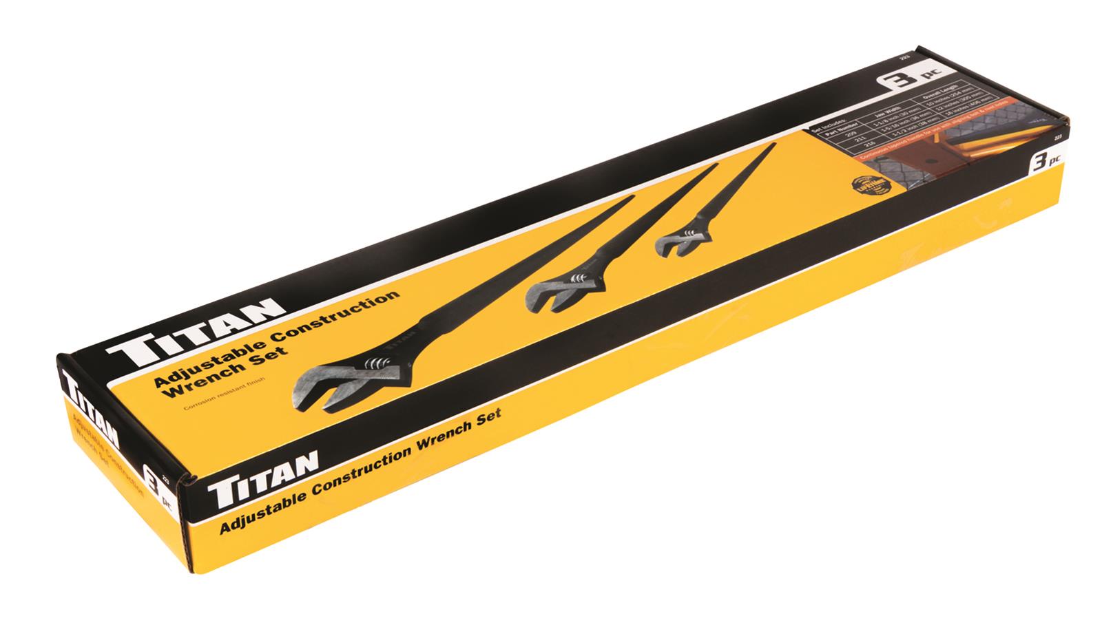Titan Tools 223 Titan Adjustable Construction Wrenches | Summit Racing